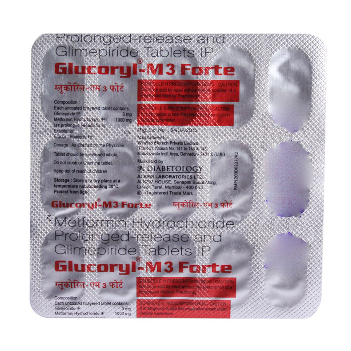 Glucoryl-M3 Forte Tablet 15's Price, Uses, Side Effects, Composition ...