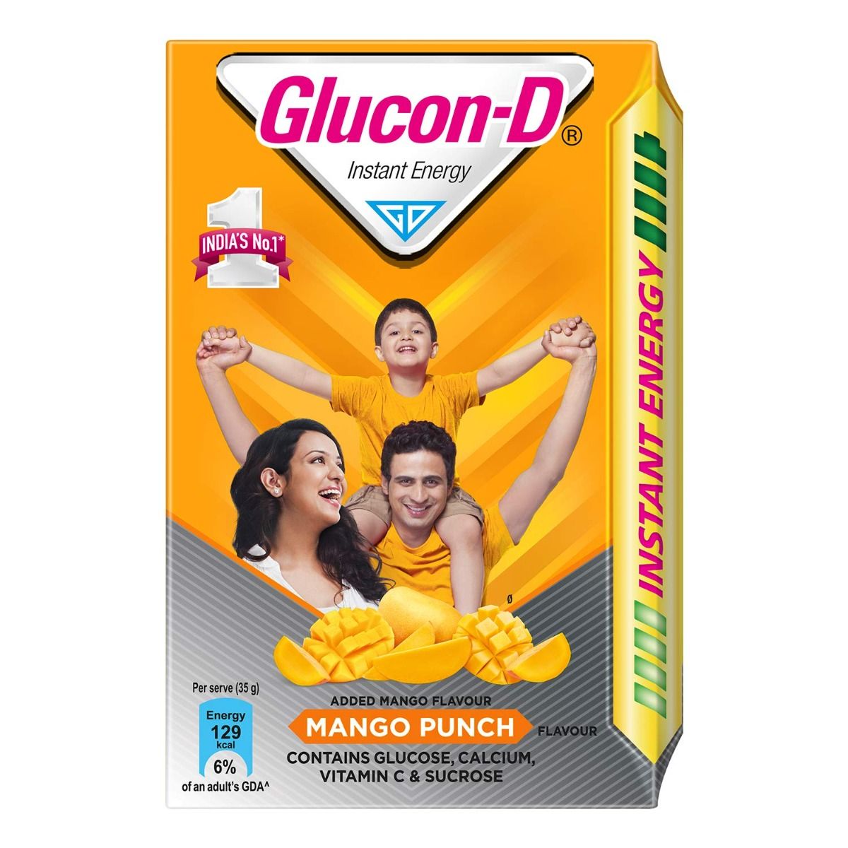Glucon-D Instant Energy Drink Mango Punch Flavour Powder, 450 gm Refill ...