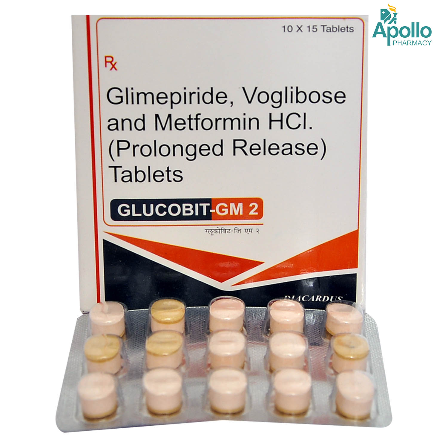 Glucobit GM 2 Tablet 15's Price, Uses, Side Effects, Composition ...