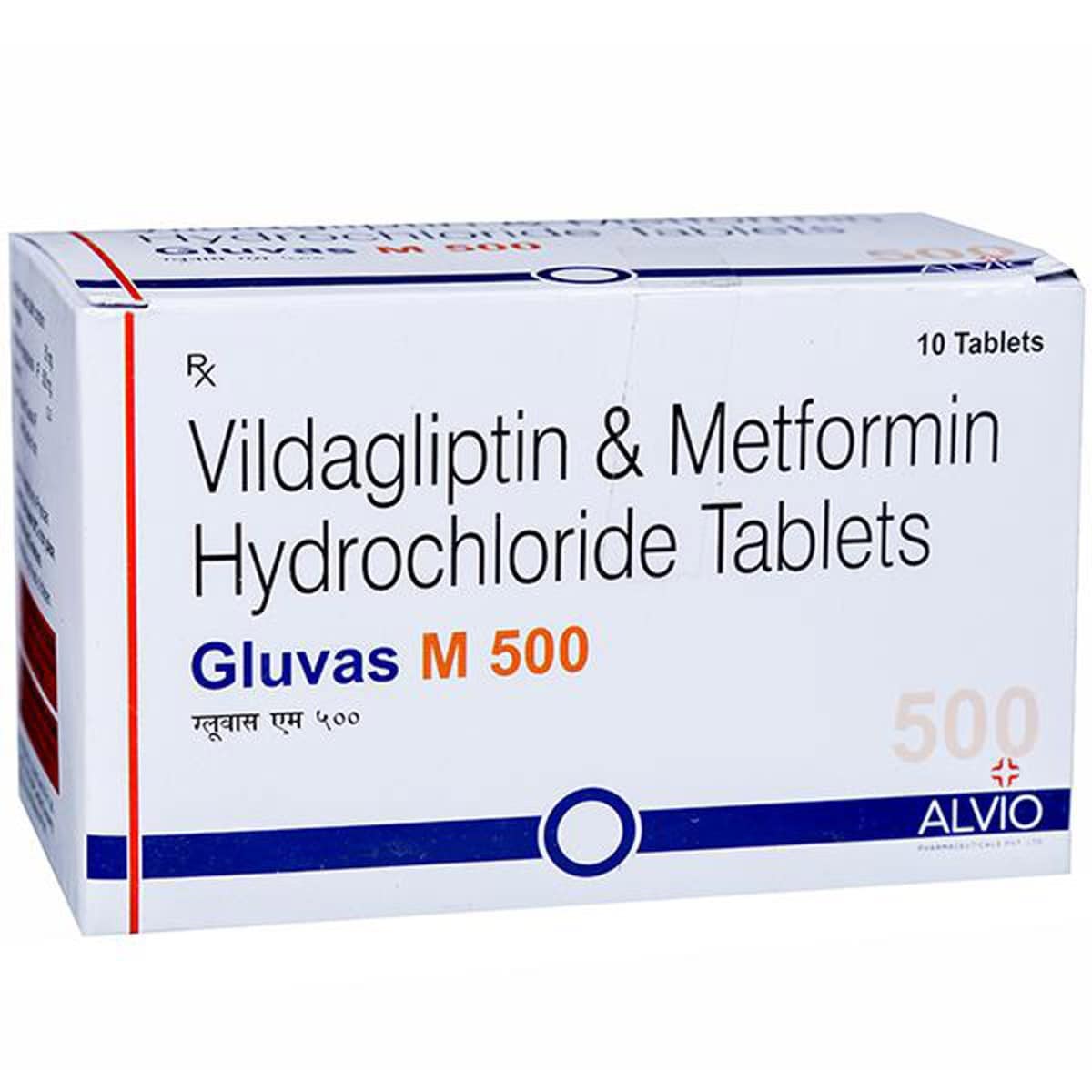 Gluvas M 500 Tablet 10's Price, Uses, Side Effects, Composition ...