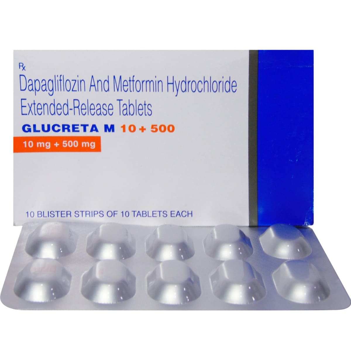 Glucreta M 10/500 Tablet 10's Price, Uses, Side Effects, Composition ...