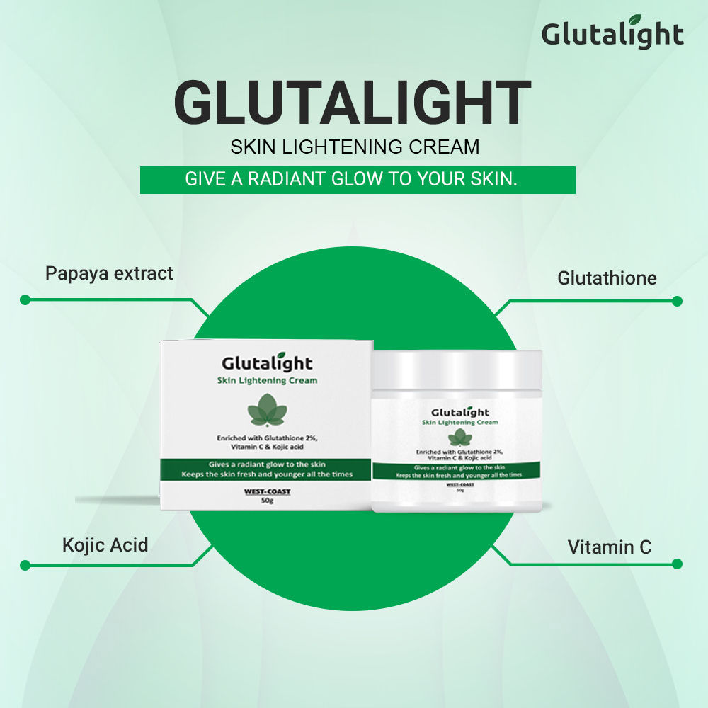 Glutalight Skin Brightening & Lightening Cream - 50g Price, Uses, Side ...