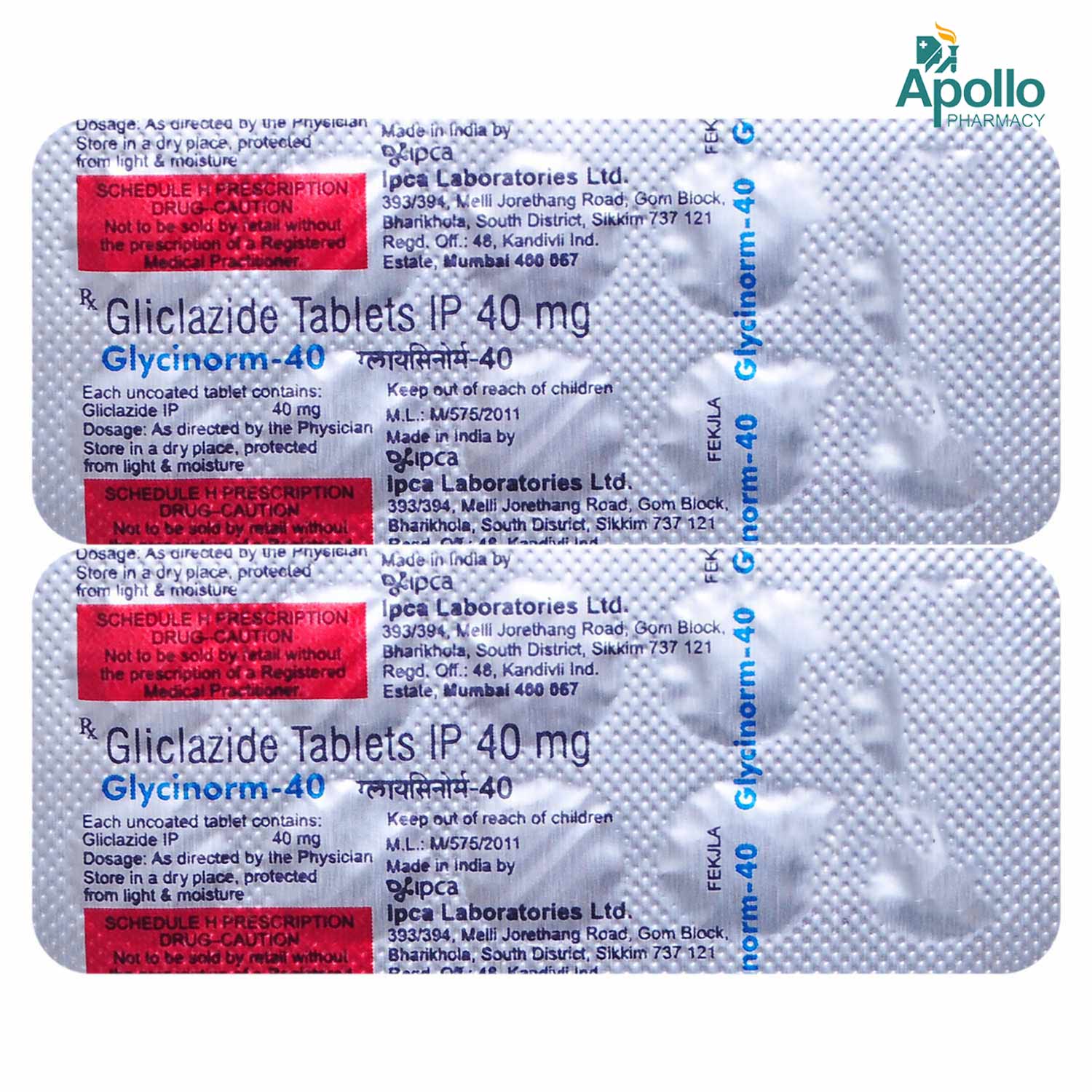 Glycinorm 40 Tablet 10's Price, Uses, Side Effects, Composition ...