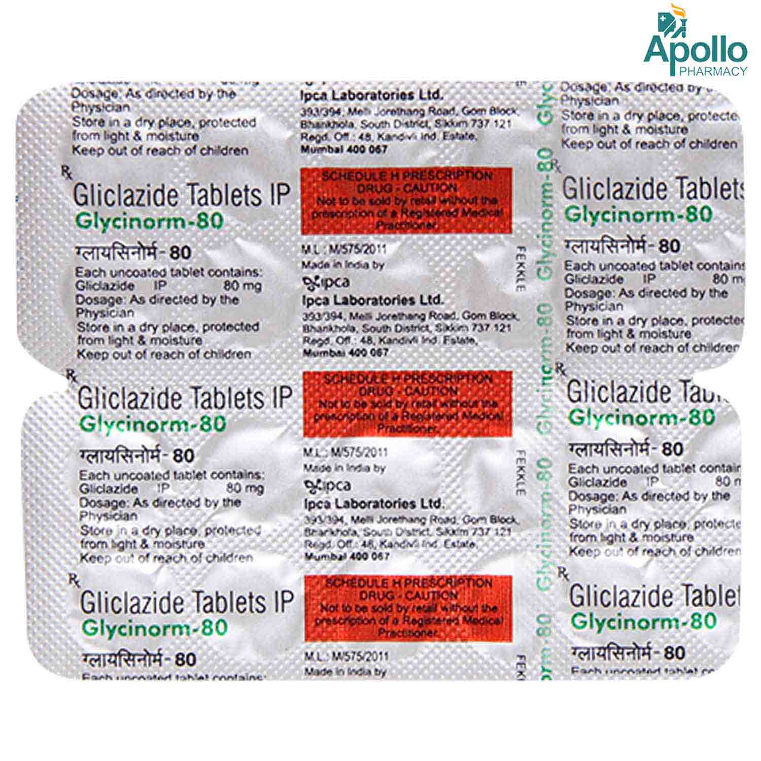 Glycinorm-80 Tablet 10's Price, Uses, Side Effects, Composition ...