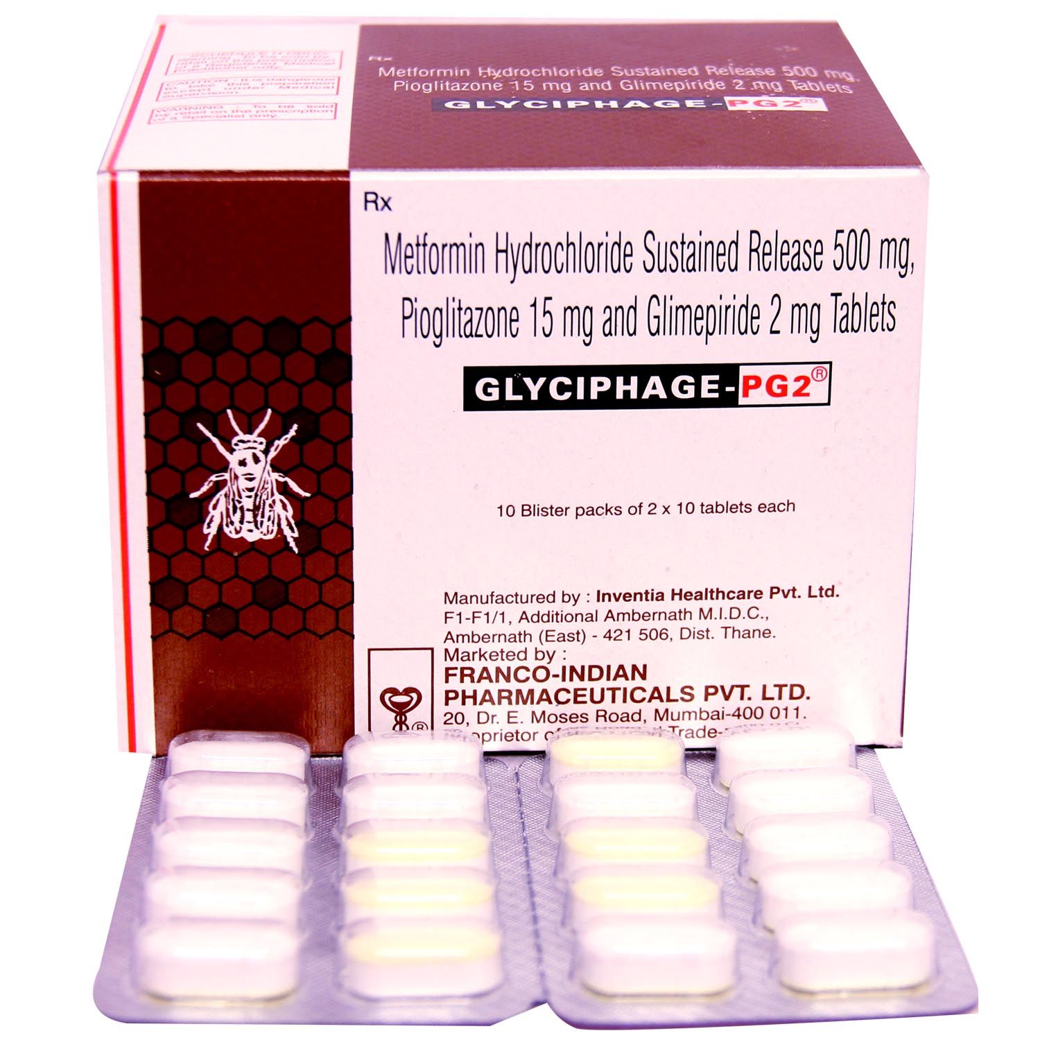 GLYCIPHAGE PG 2MG TABLET Price, Uses, Side Effects, Composition ...
