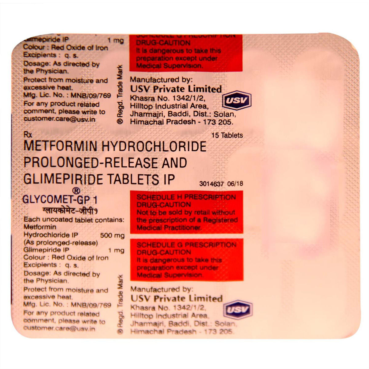 Glycomet-GP 1 Tablet 15's Price, Uses, Side Effects, Composition ...