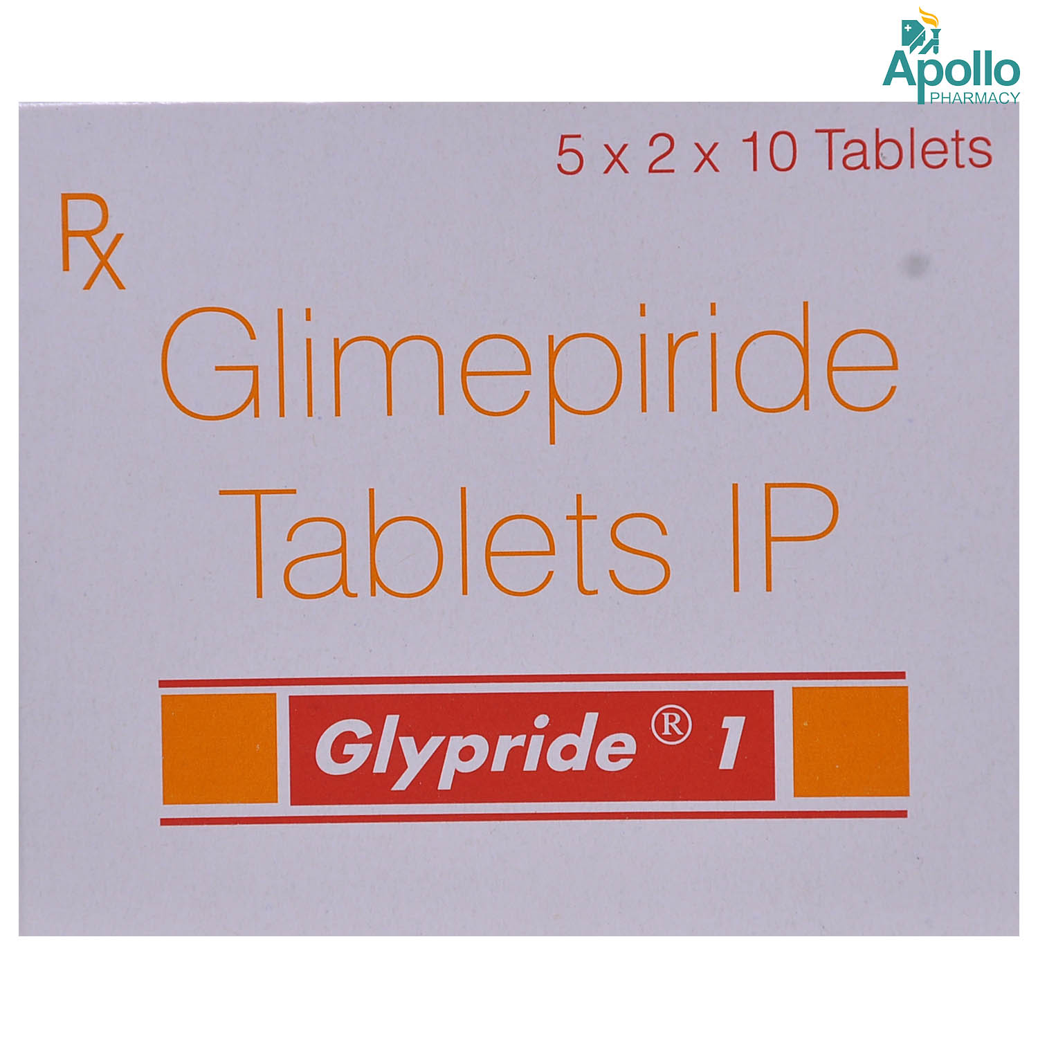 Glypride 1 Tablet 10's Price, Uses, Side Effects, Composition - Apollo ...