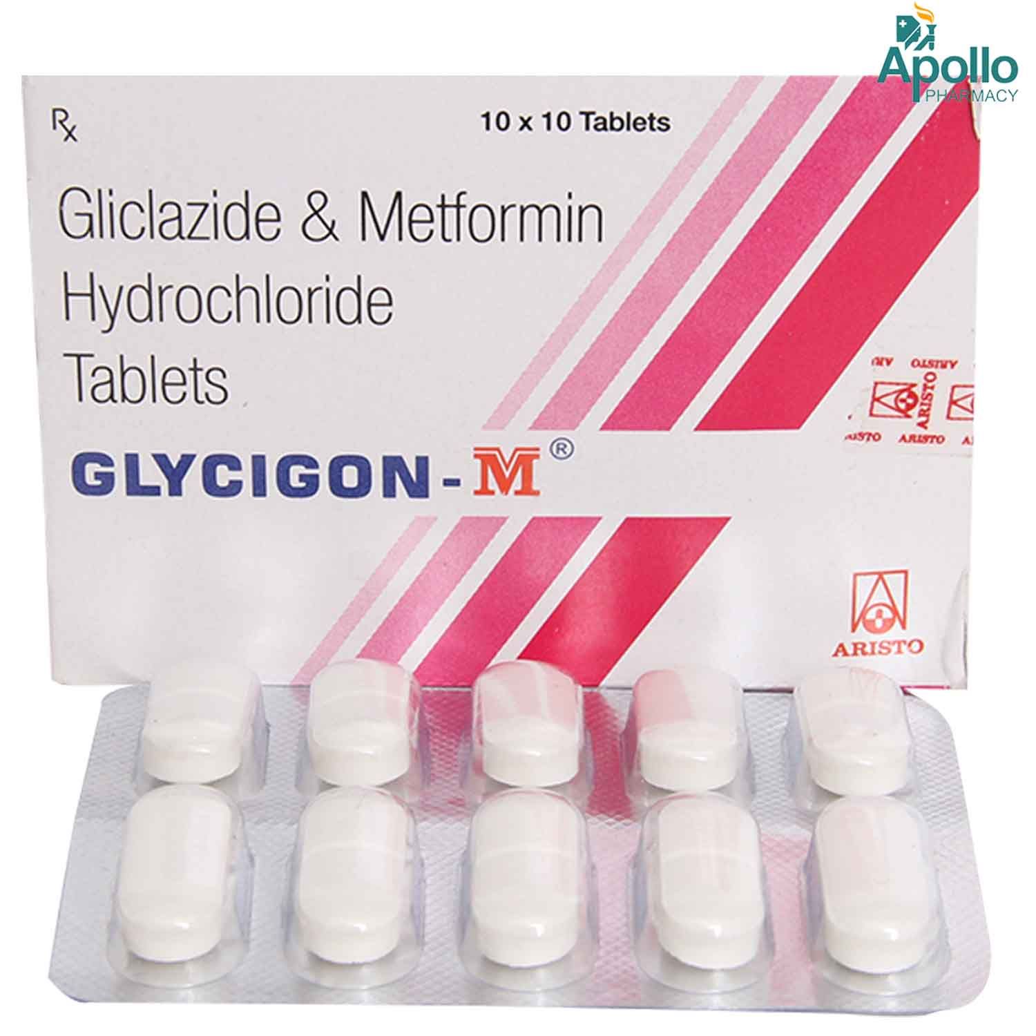 Glycigon M Tablet 10's Price, Uses, Side Effects, Composition - Apollo ...