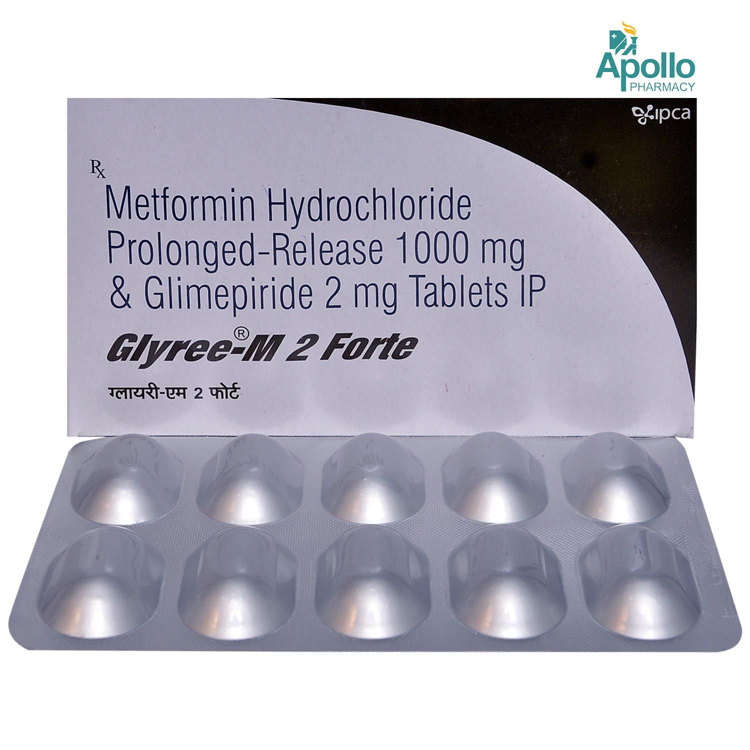 Glyree M 2 Forte Tablet 10's Price, Uses, Side Effects, Composition ...
