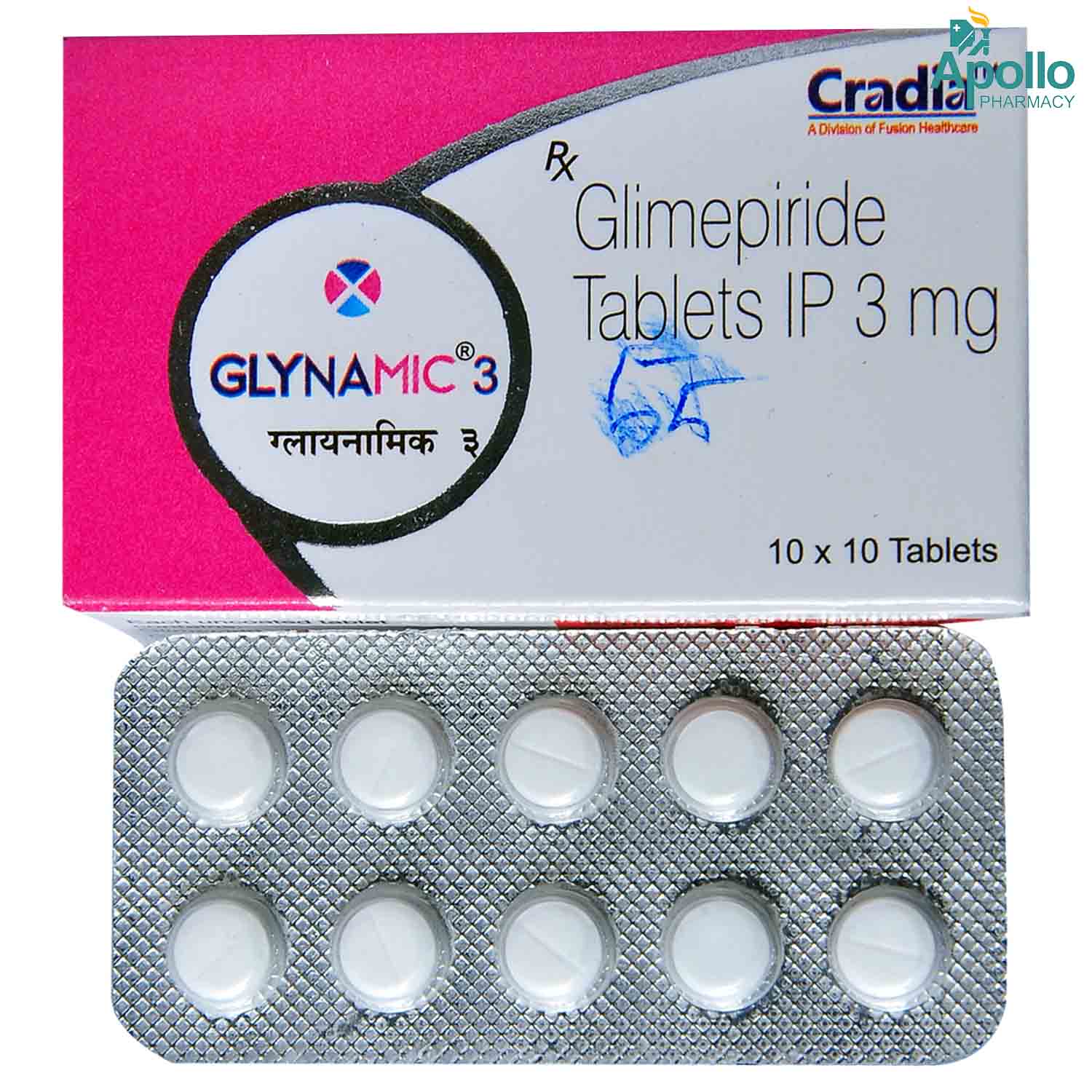 Glynamic 3mg Tablet 10s Price, Uses, Side Effects, Composition - Apollo ...
