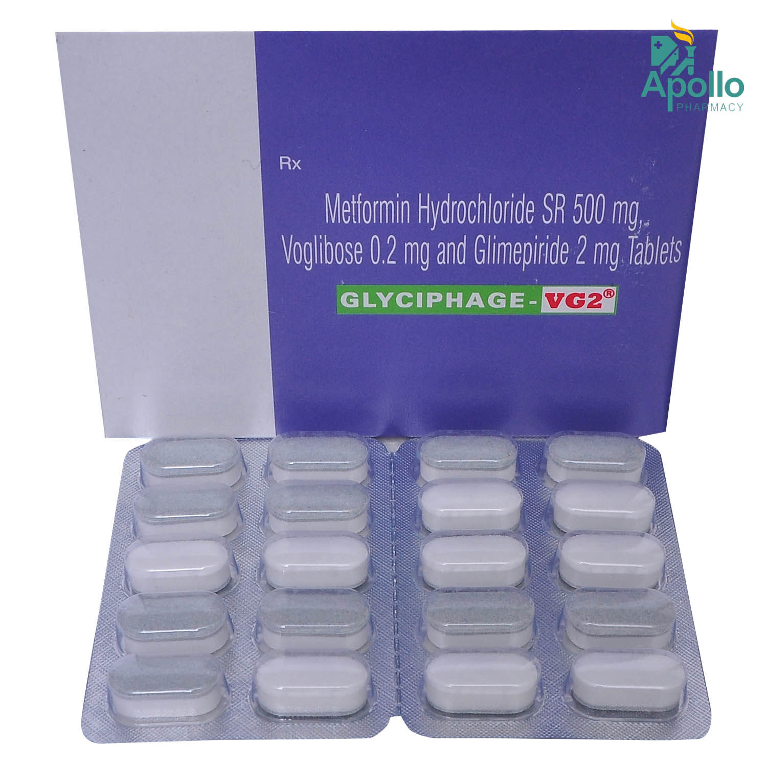 Glyciphage VG2 Tablet 10's Price, Uses, Side Effects, Composition ...