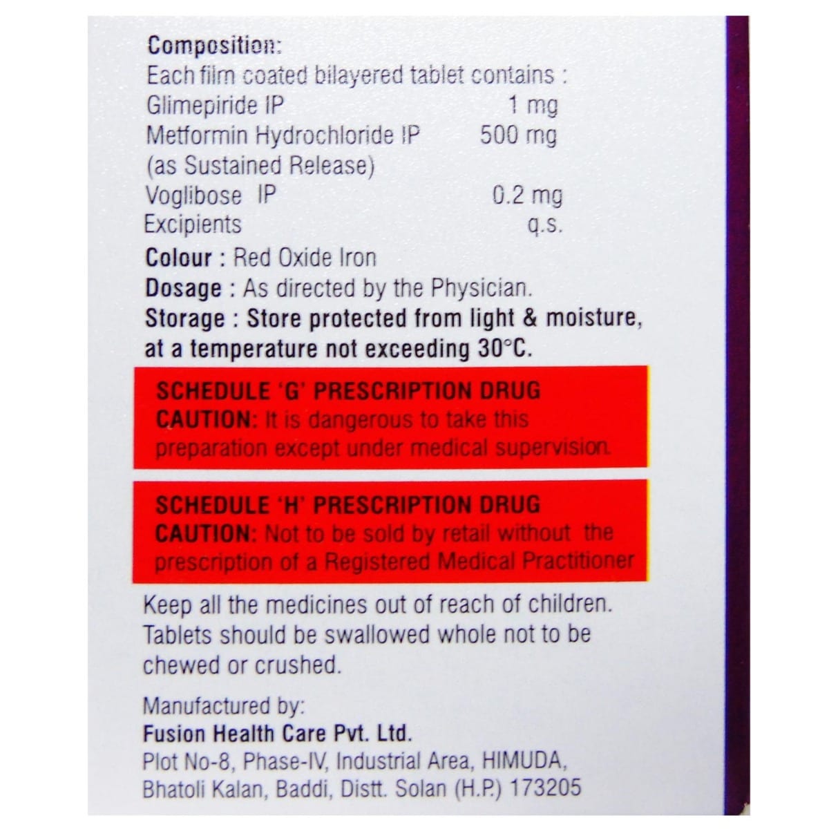 GLYNAMIC MV1 TABLET 10'S Price, Uses, Side Effects, Composition ...