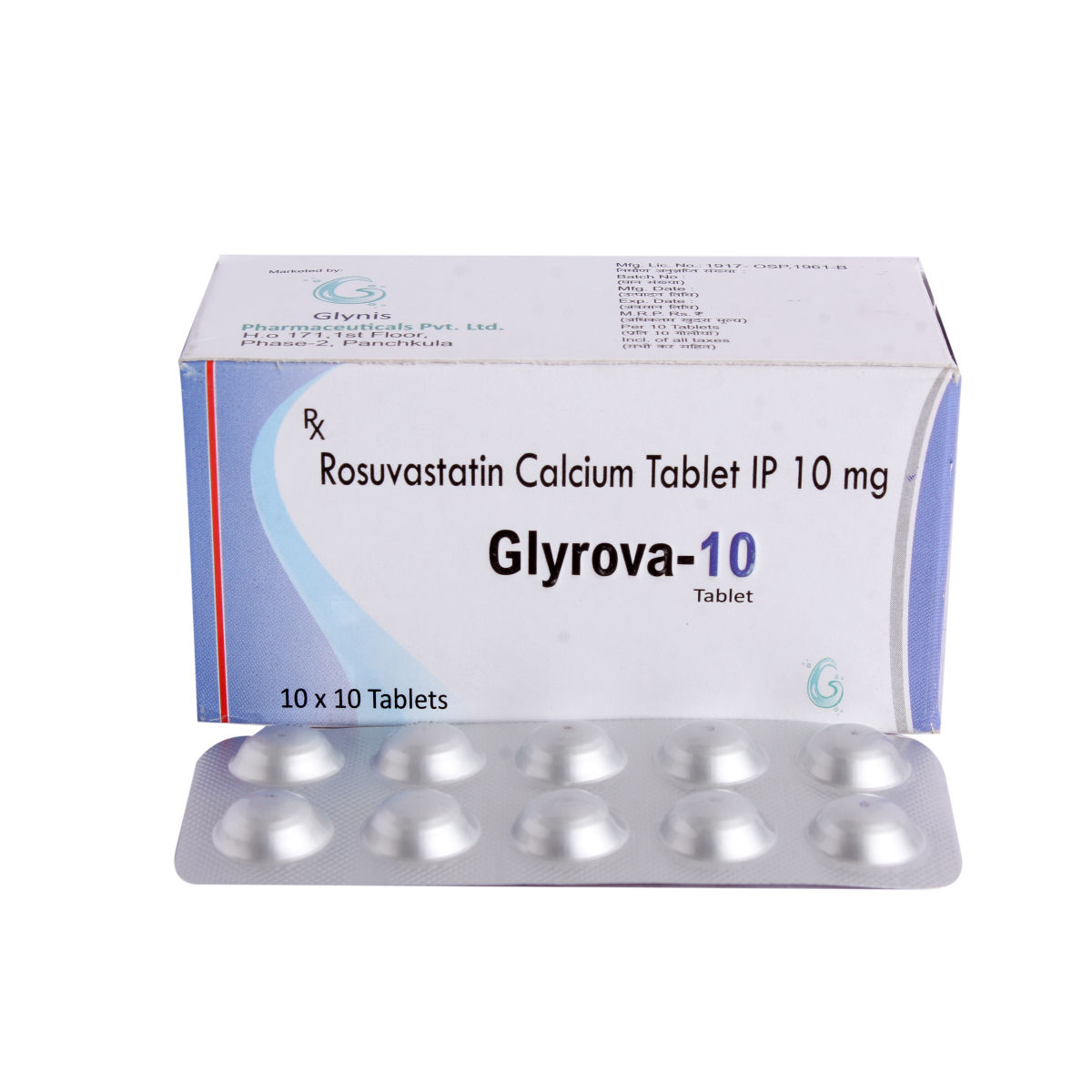 GLYROVA-10MG TABLETS 10'S Price, Uses, Side Effects, Composition ...