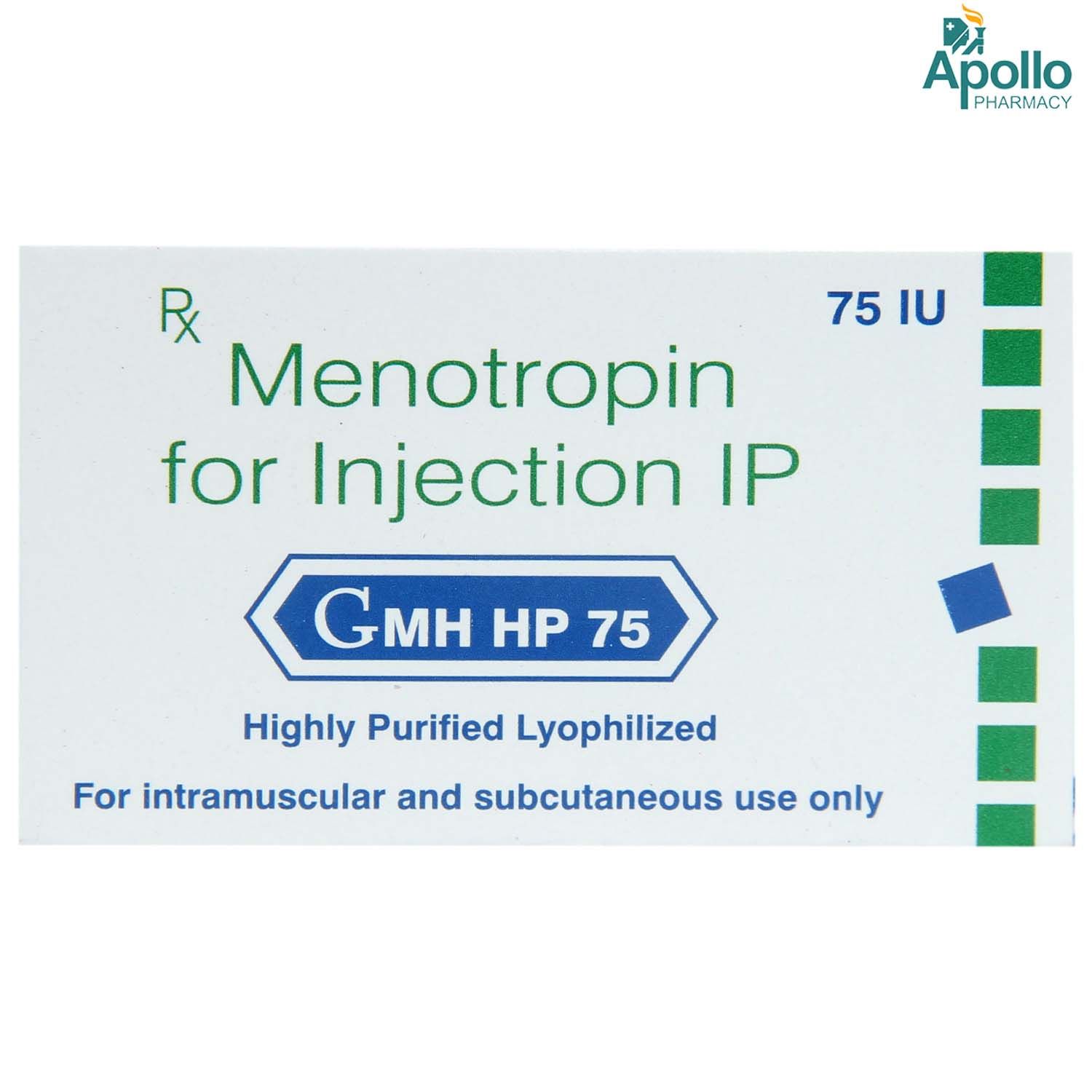 G M H HP 75IU INJECTION Price, Uses, Side Effects, Composition - Apollo ...
