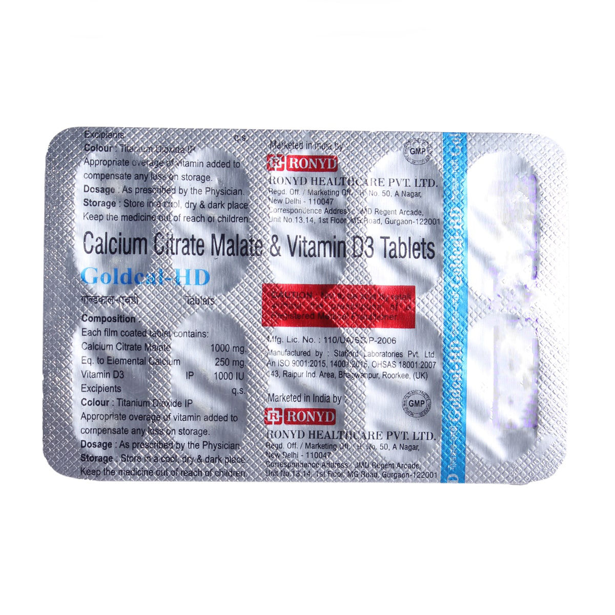 Goldcal-HD Tablet 10's Price, Uses, Side Effects, Composition - Apollo ...