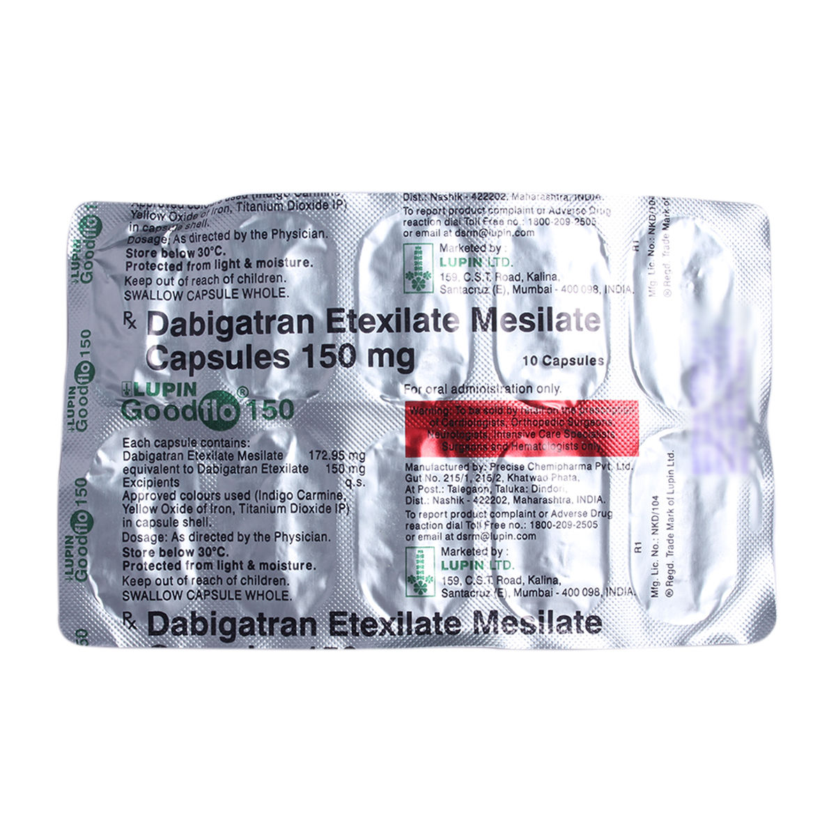 Goodflo 150 Capsule 10's Price, Uses, Side Effects, Composition ...