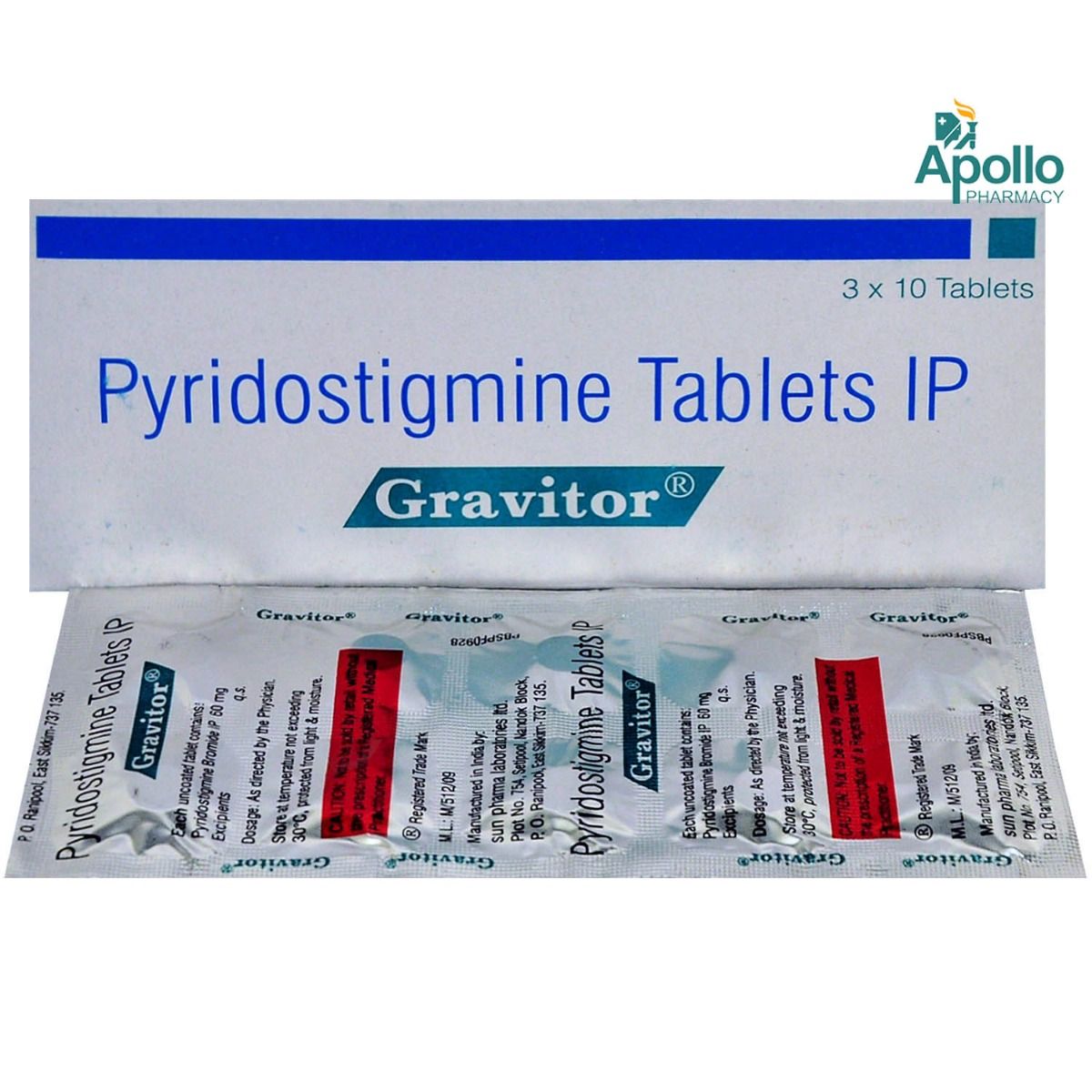 Gravitor Tablet 10's Price, Uses, Side Effects, Composition - Apollo ...