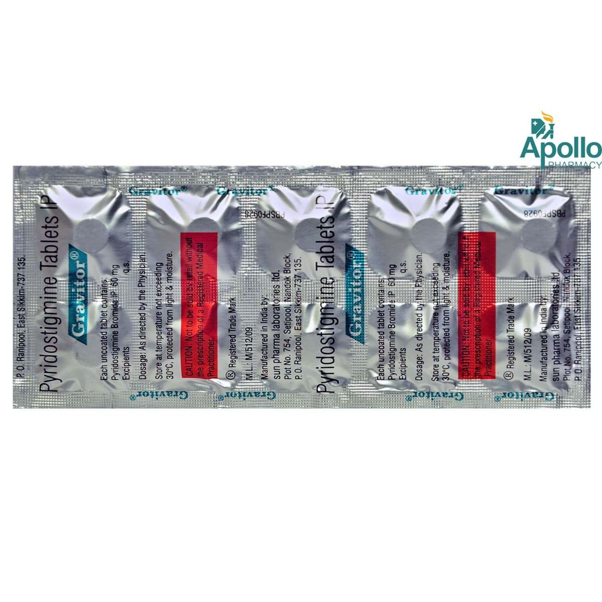 Gravitor Tablet 10's Price, Uses, Side Effects, Composition - Apollo ...