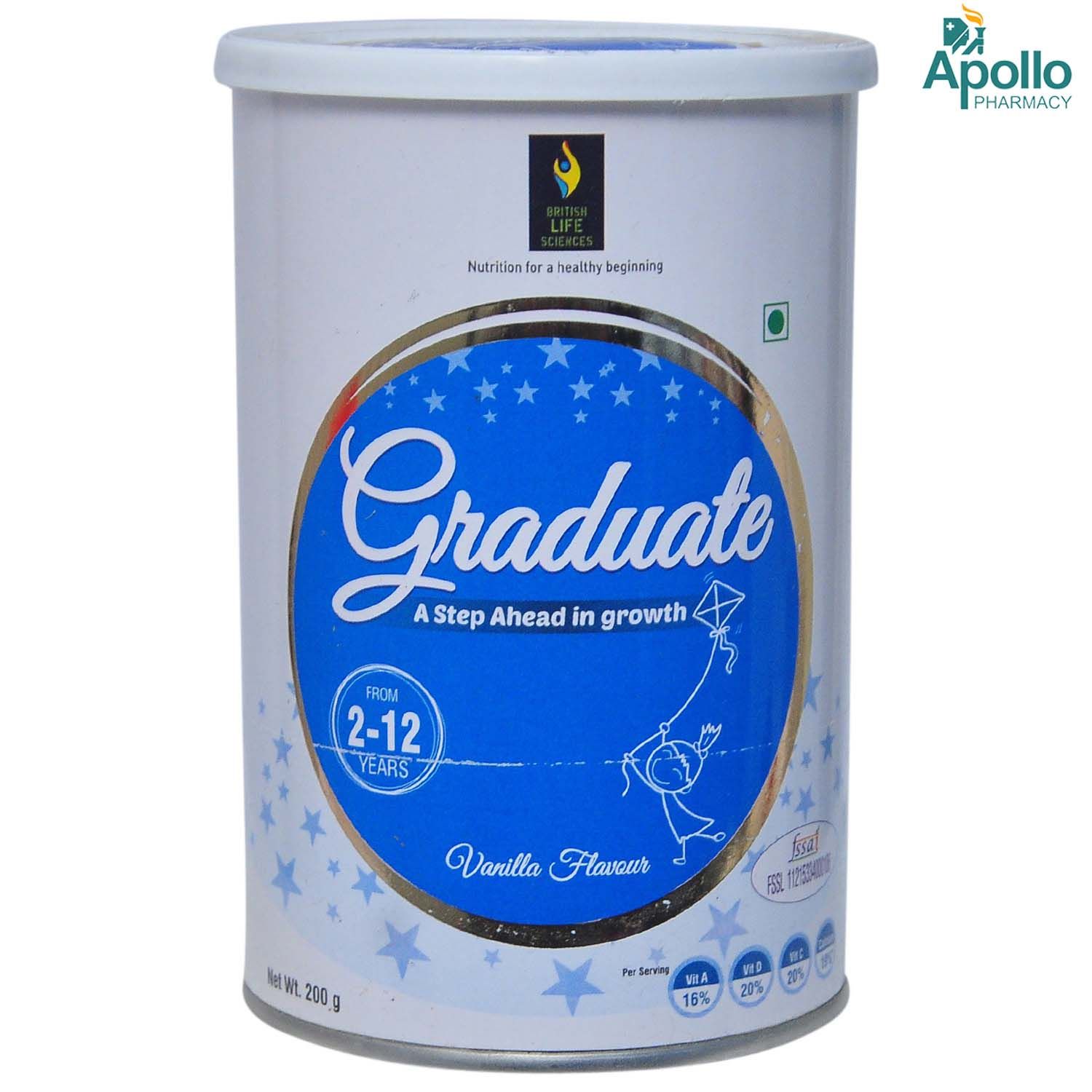 Graduate Vanilla Flavour Powder 200 gm Price, Uses, Side Effects ...
