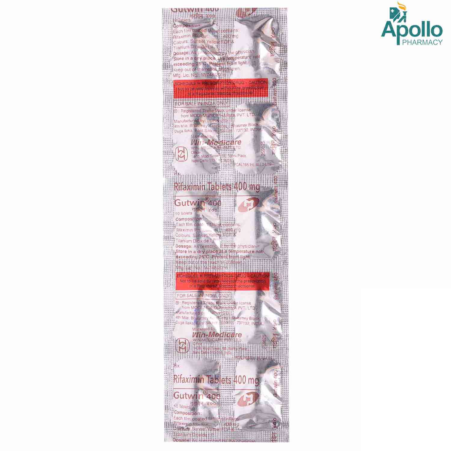 GUTWIN 400MG TABLET 10'S Price, Uses, Side Effects, Composition ...