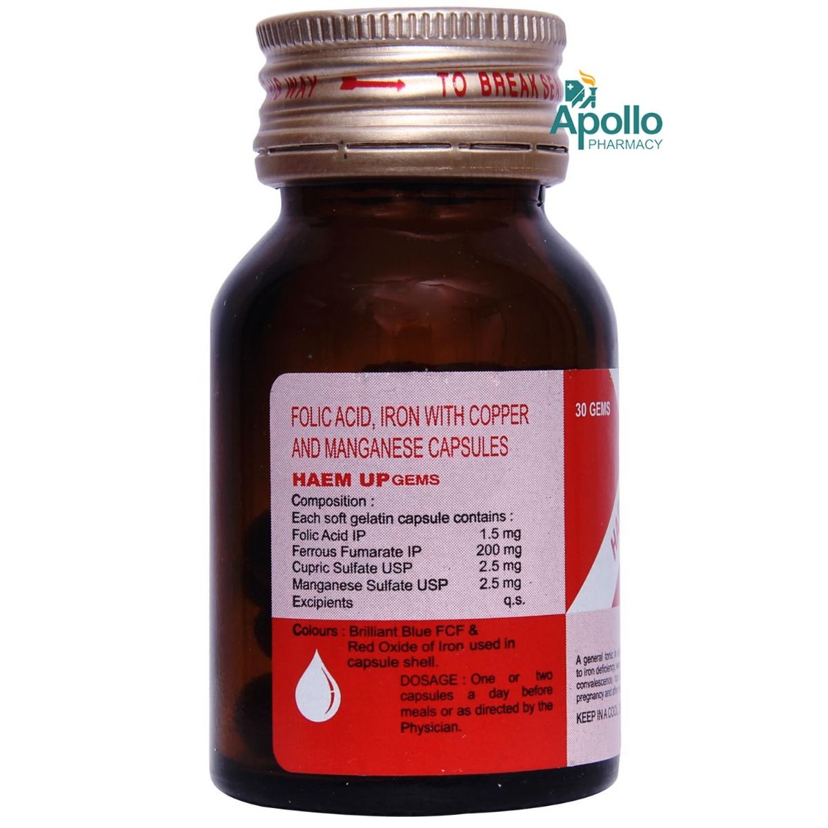 Haemup Gems 30's Price, Uses, Side Effects, Composition - Apollo Pharmacy