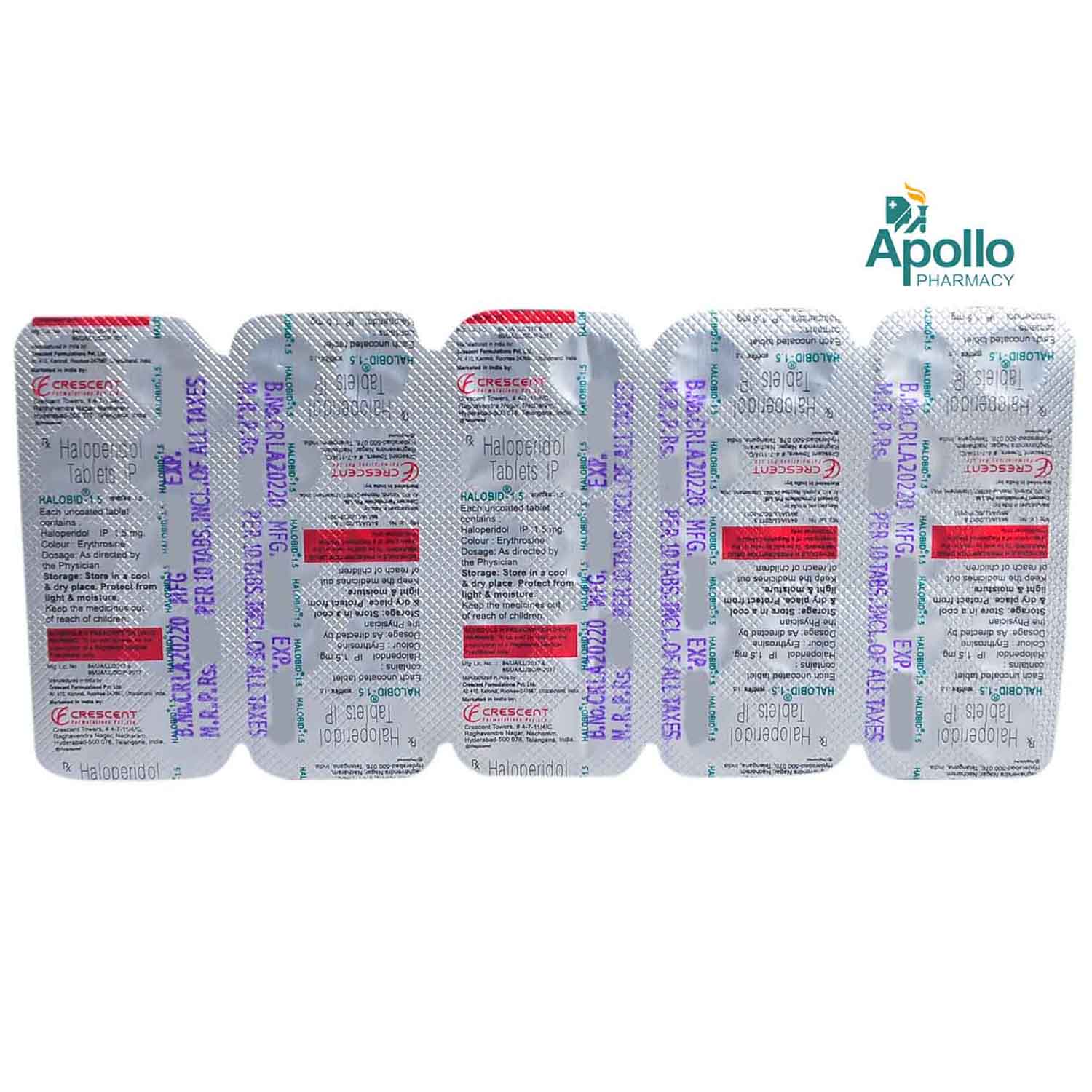 Halobid 1.5 Tablet 10's Price, Uses, Side Effects, Composition - Apollo ...