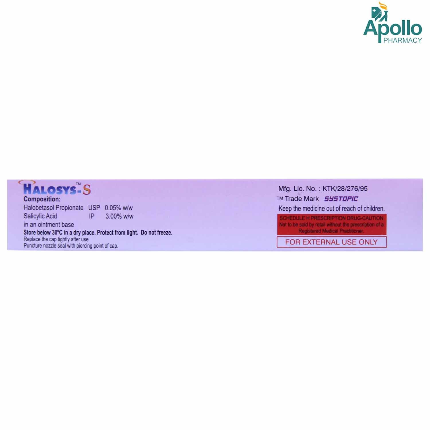 HALOSYS S OINTMENT 15GM Price, Uses, Side Effects, Composition - Apollo ...