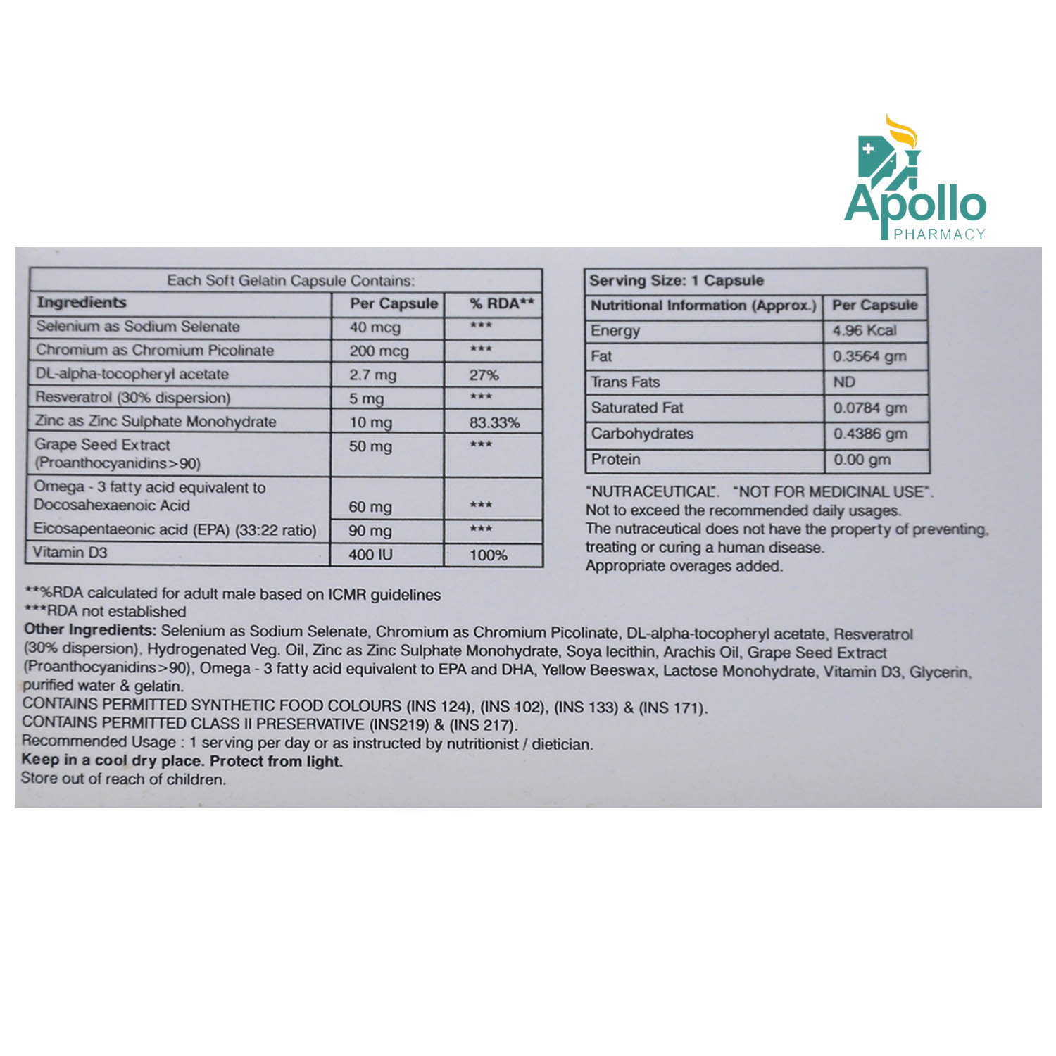 Harty Plus Capsule 10's Price, Uses, Side Effects, Composition - Apollo ...