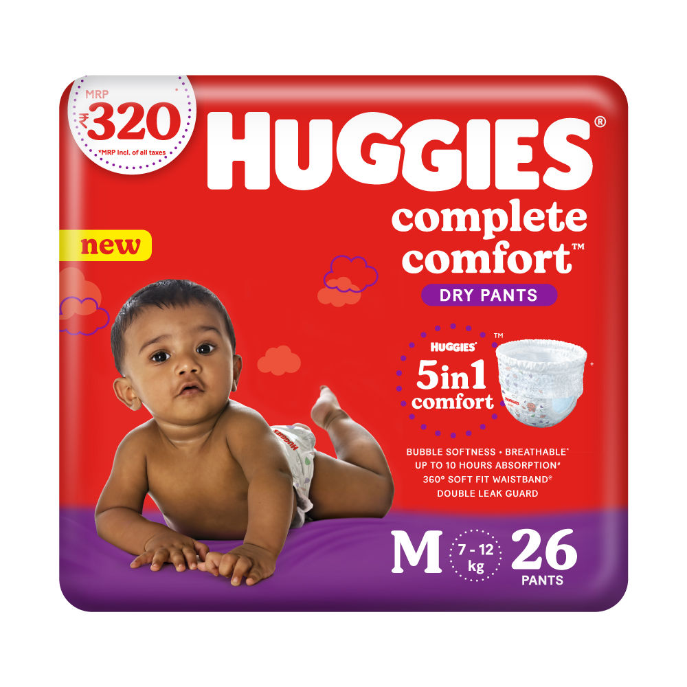 Huggies Complete Comfort Baby Dry Diaper Pants Medium, 26 Count Price ...