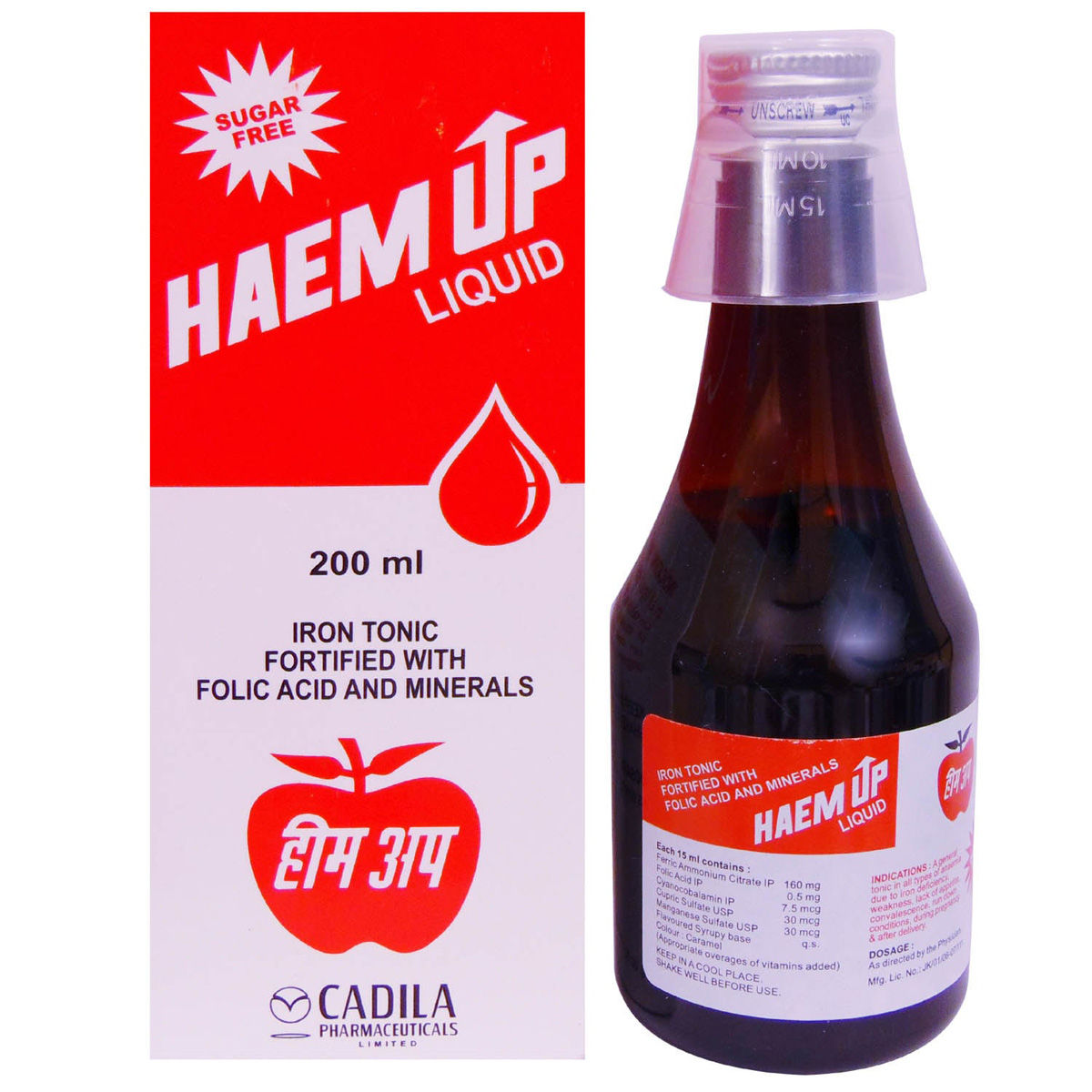 Heam Up SF Liquid 200 ml Price, Uses, Side Effects, Composition ...
