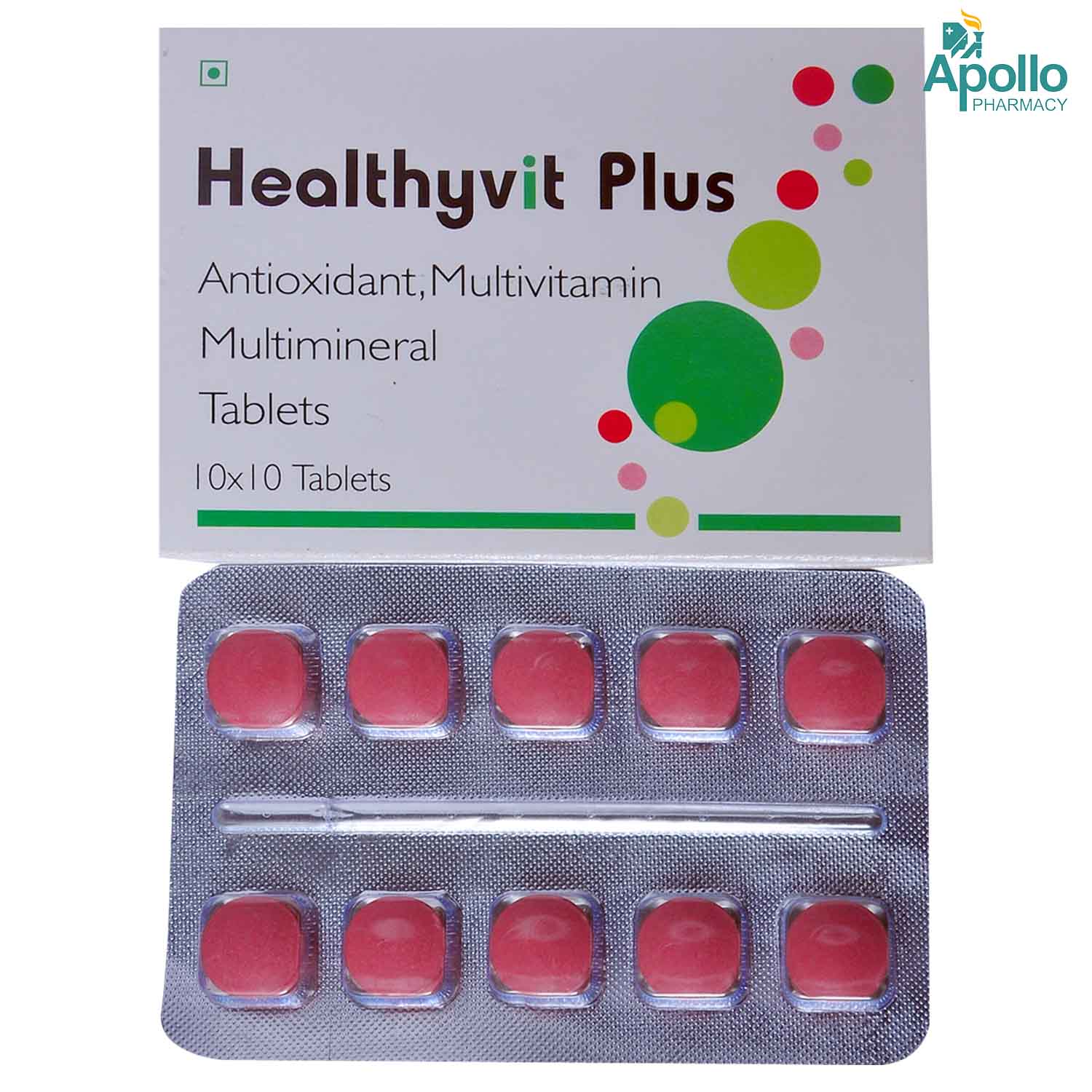 Healthyvit Plus Tablet 10's Price, Uses, Side Effects, Composition ...