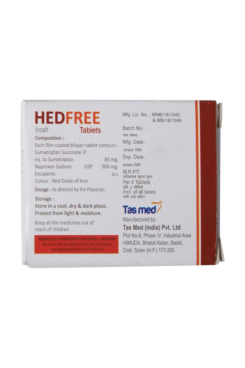 Hedfree Tablet 2's Price, Uses, Side Effects, Composition - Apollo Pharmacy