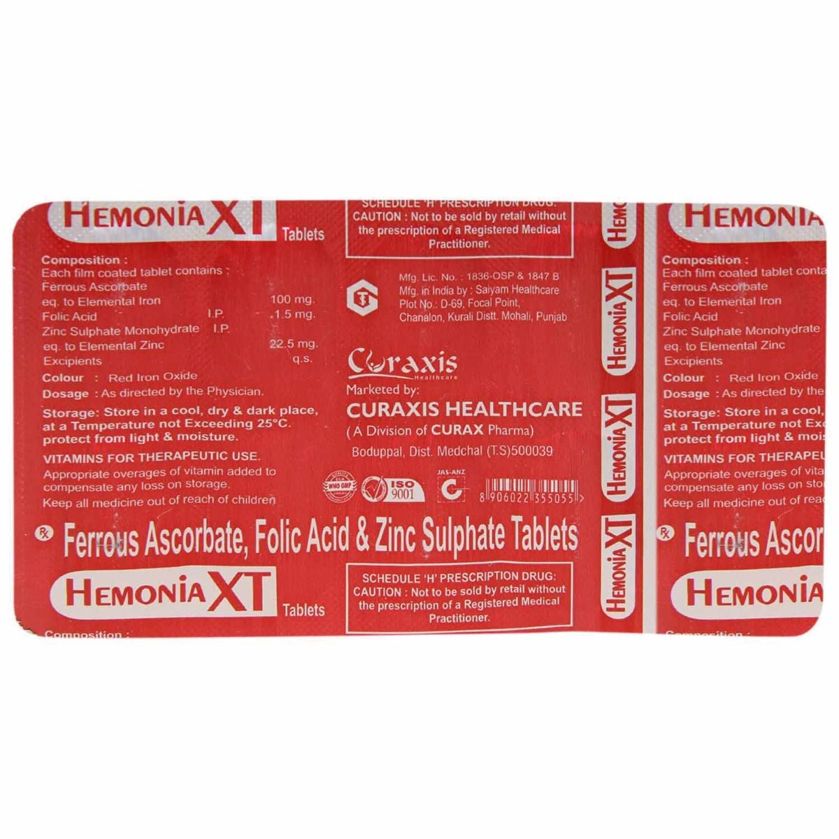 Hemonia XT Tablet 10's Price, Uses, Side Effects, Composition - Apollo ...