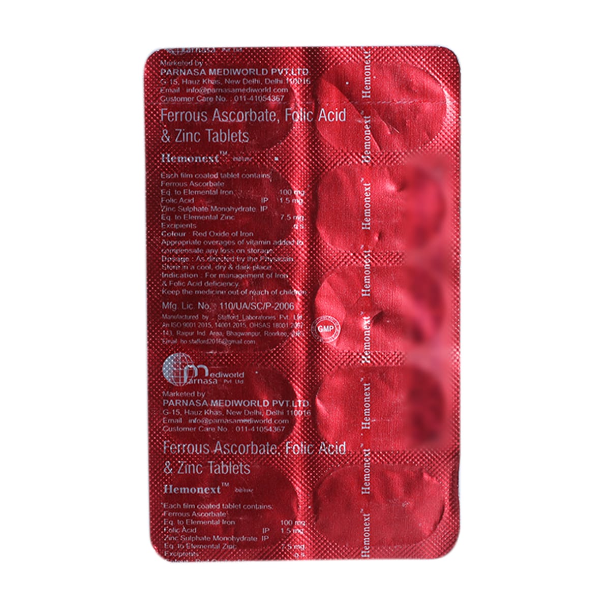 Hemonext Tablet 10's Price, Uses, Side Effects, Composition - Apollo ...