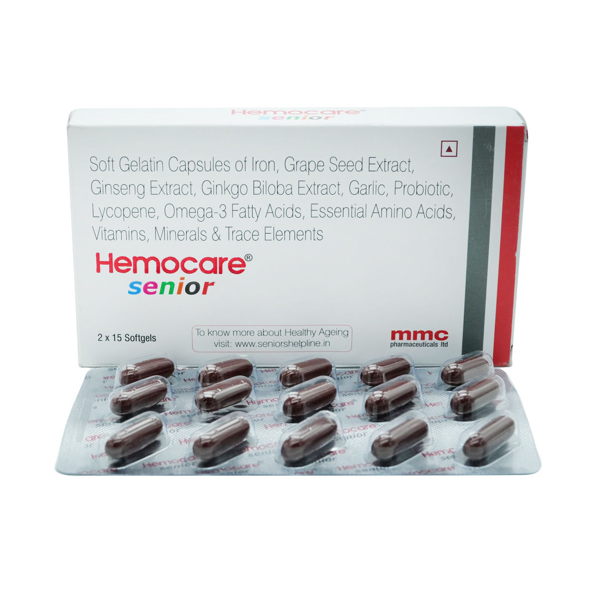 Hemocare Senior Capsule 15's Price, Uses, Side Effects, Composition ...