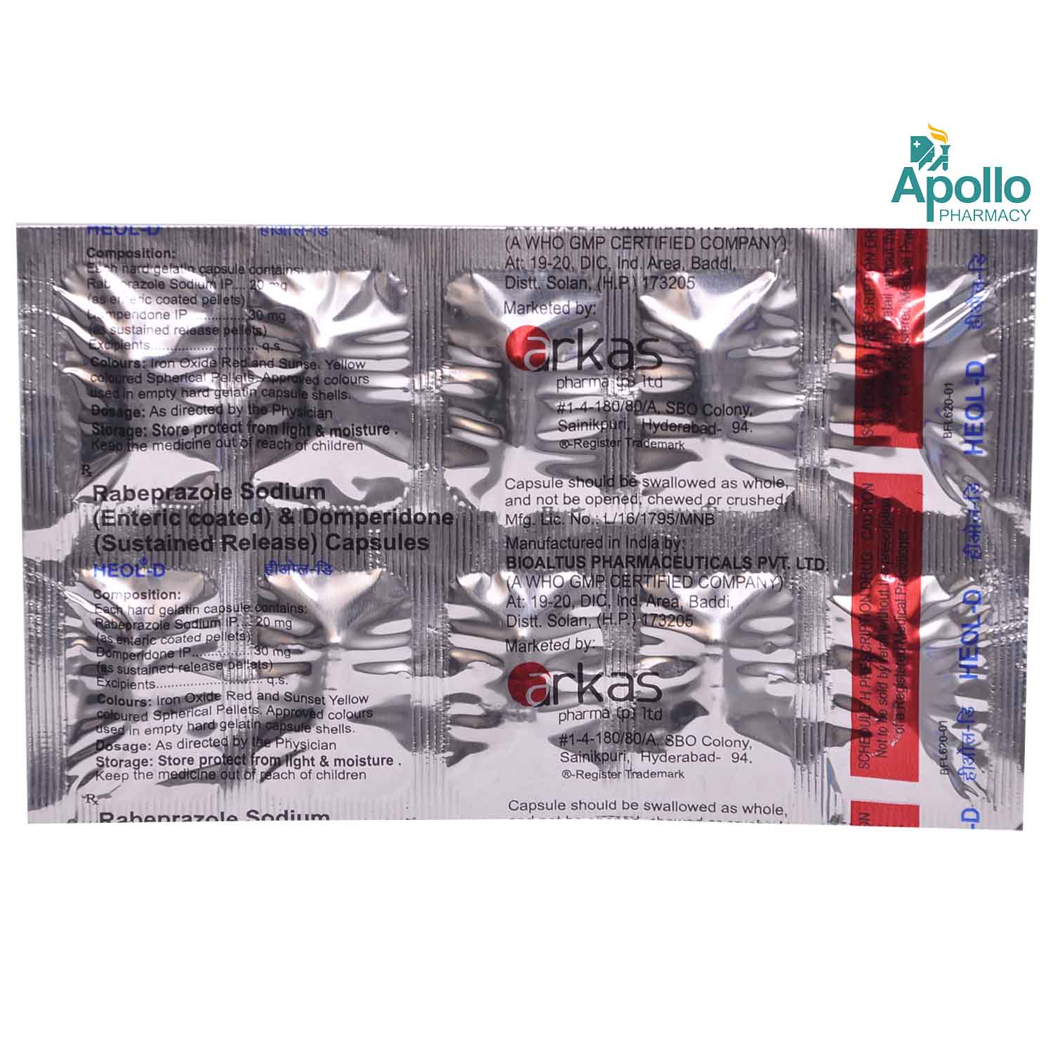 Heol D Capsule 10's Price, Uses, Side Effects, Composition - Apollo ...