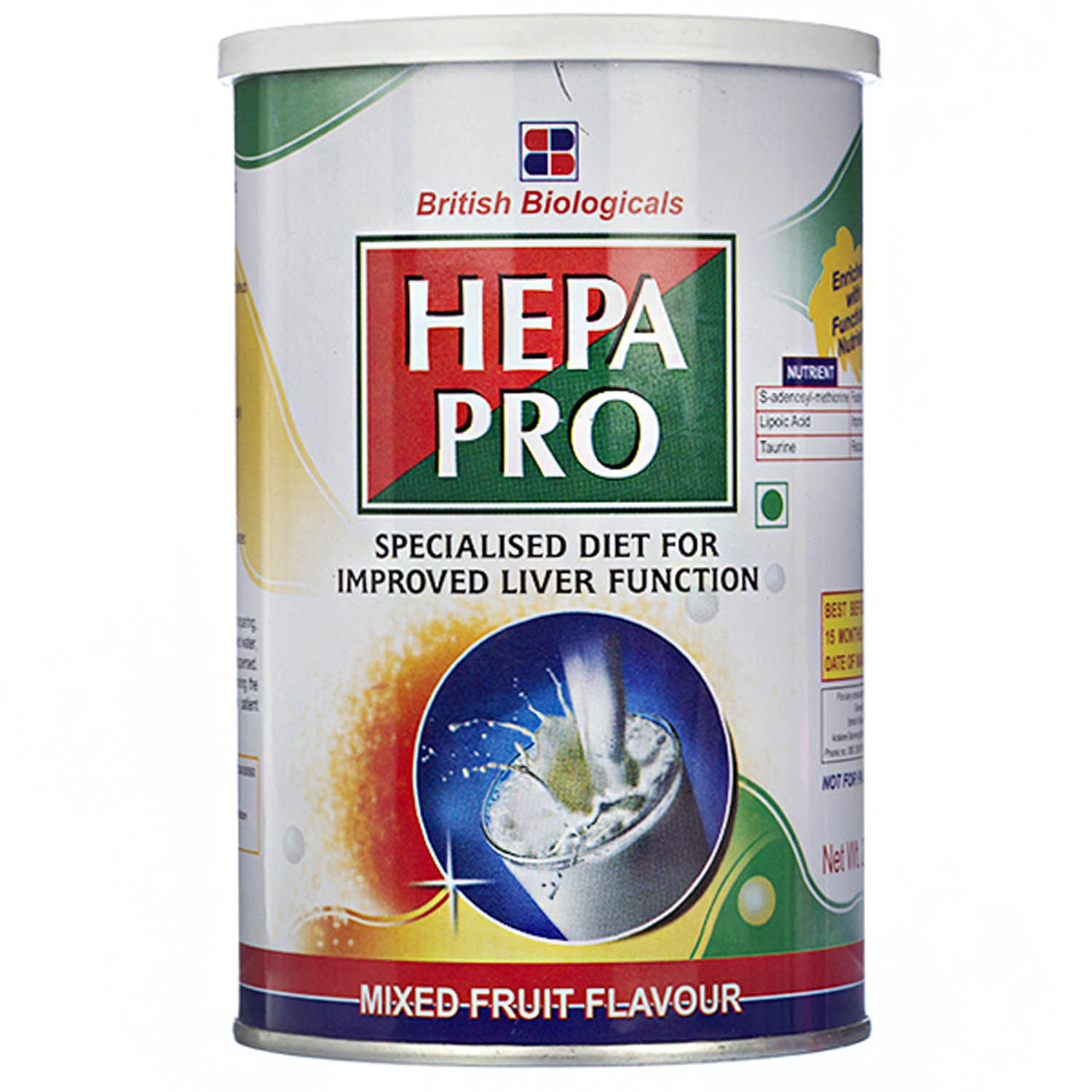 Hepa Pro Mixed Fruit Flavoured Powder, 200 gm Tin Price, Uses, Side ...