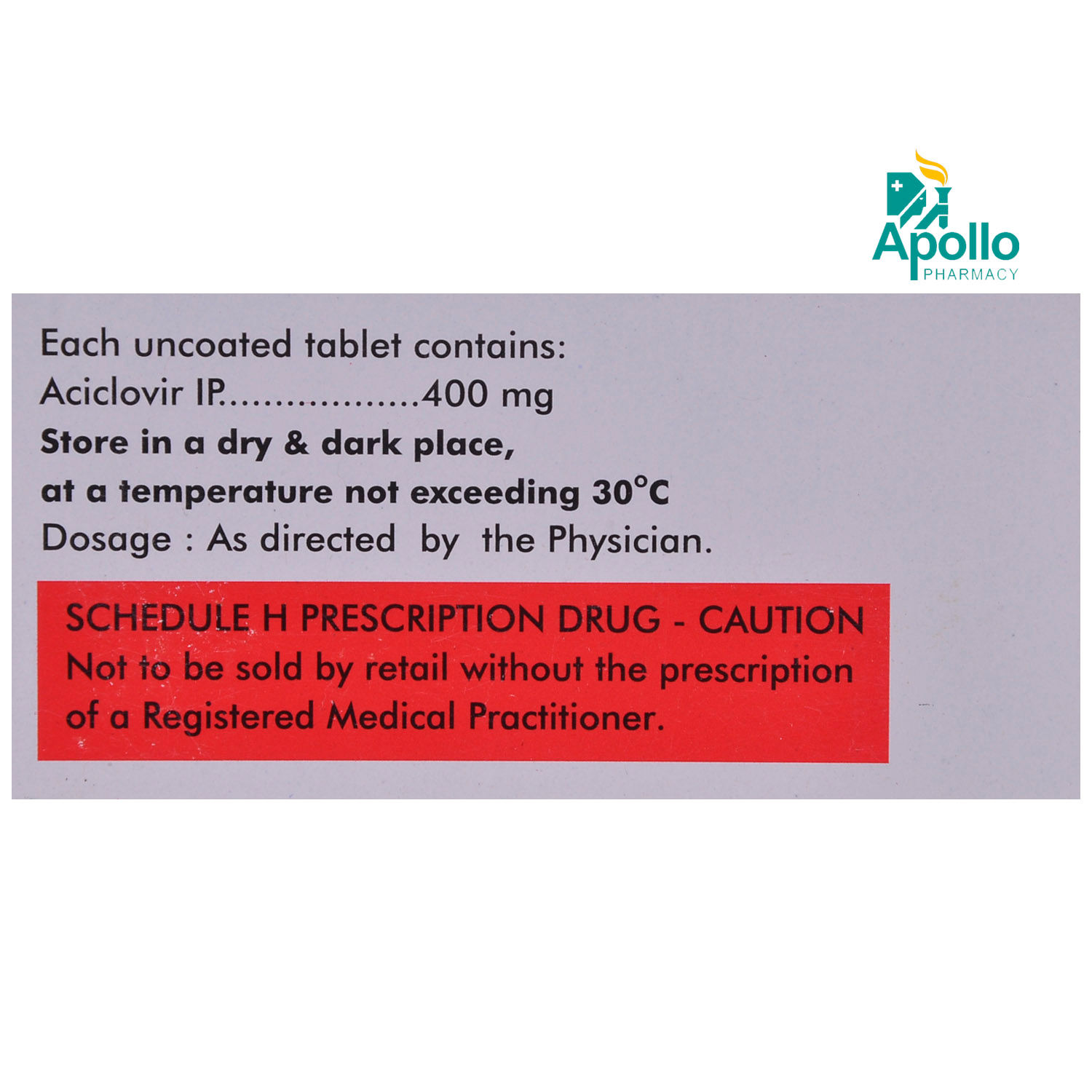 Herperax 400 Tablet 10's Price, Uses, Side Effects, Composition ...