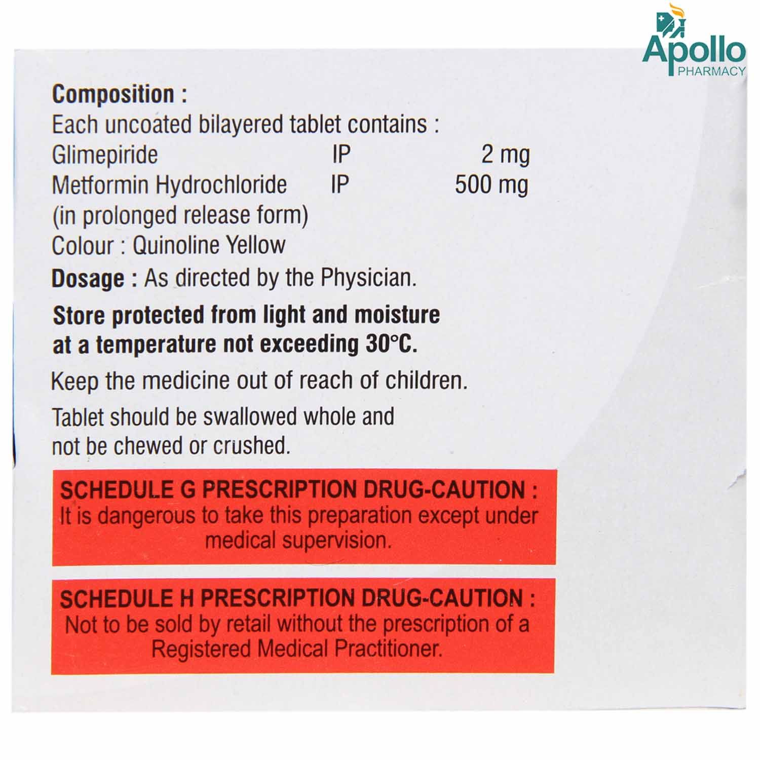 Hhglim M2 Tablet 15's Price, Uses, Side Effects, Composition - Apollo ...
