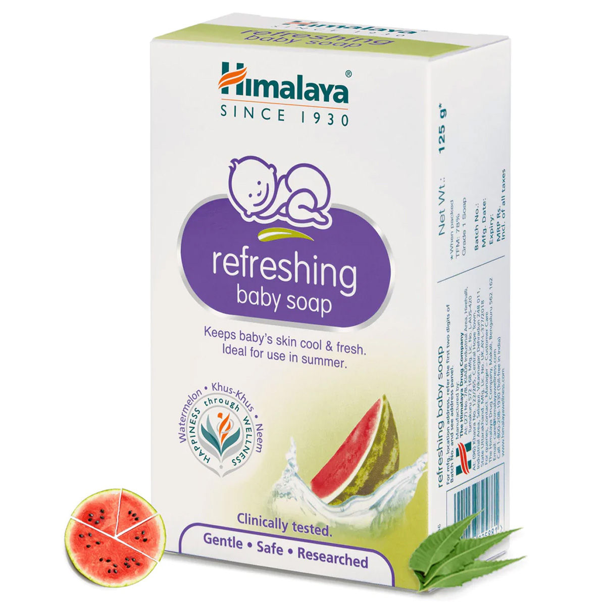 Himalaya Refreshing Baby Soap, 125 gm Price, Uses, Side Effects ...