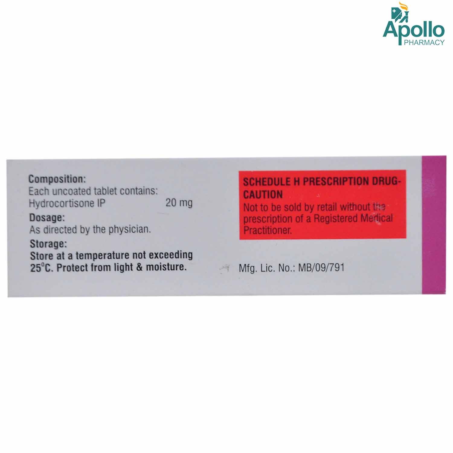 Hisone-20 Tablet 10's Price, Uses, Side Effects, Composition - Apollo ...