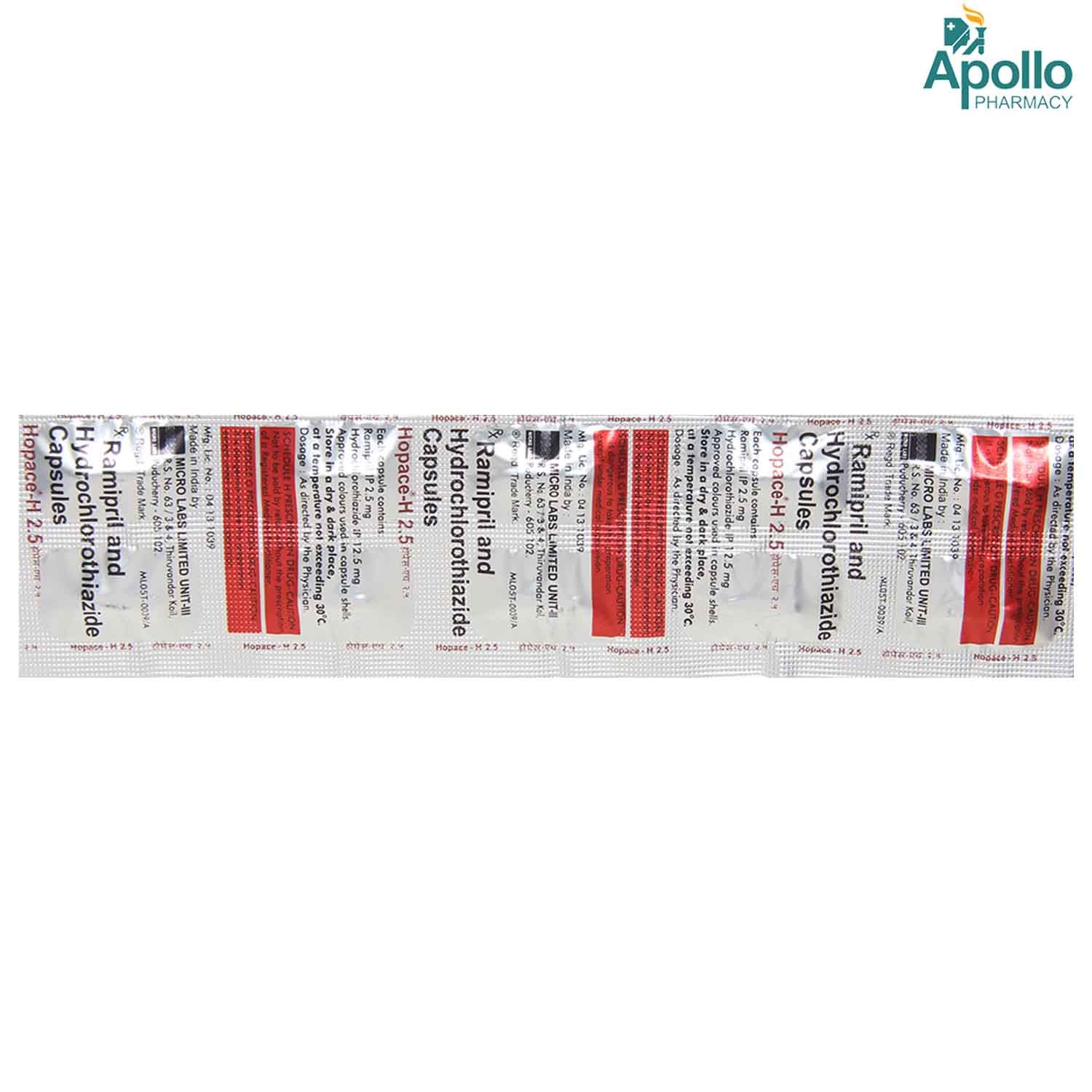 HOPACE H 2.5MG CAPSULE Price, Uses, Side Effects, Composition - Apollo ...