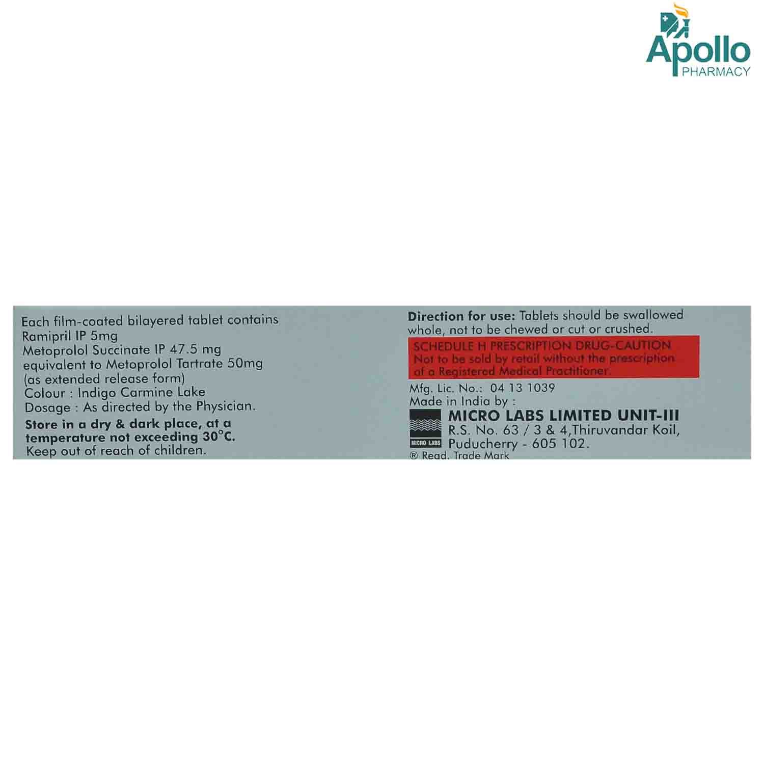 HOPACE MT 50MG TABLET Price, Uses, Side Effects, Composition - Apollo ...