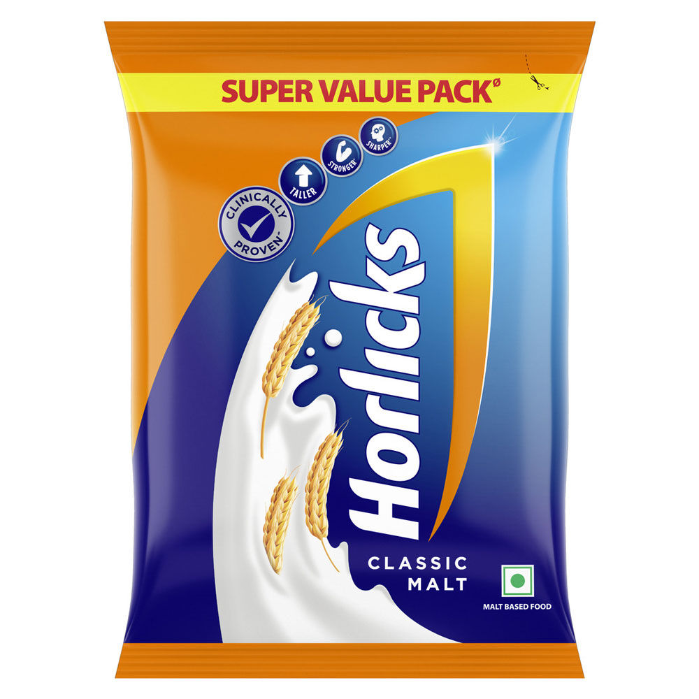 Horlicks Classic Malt Flavour Nutrition Drink Powder, 1 kg Refill Pack ...