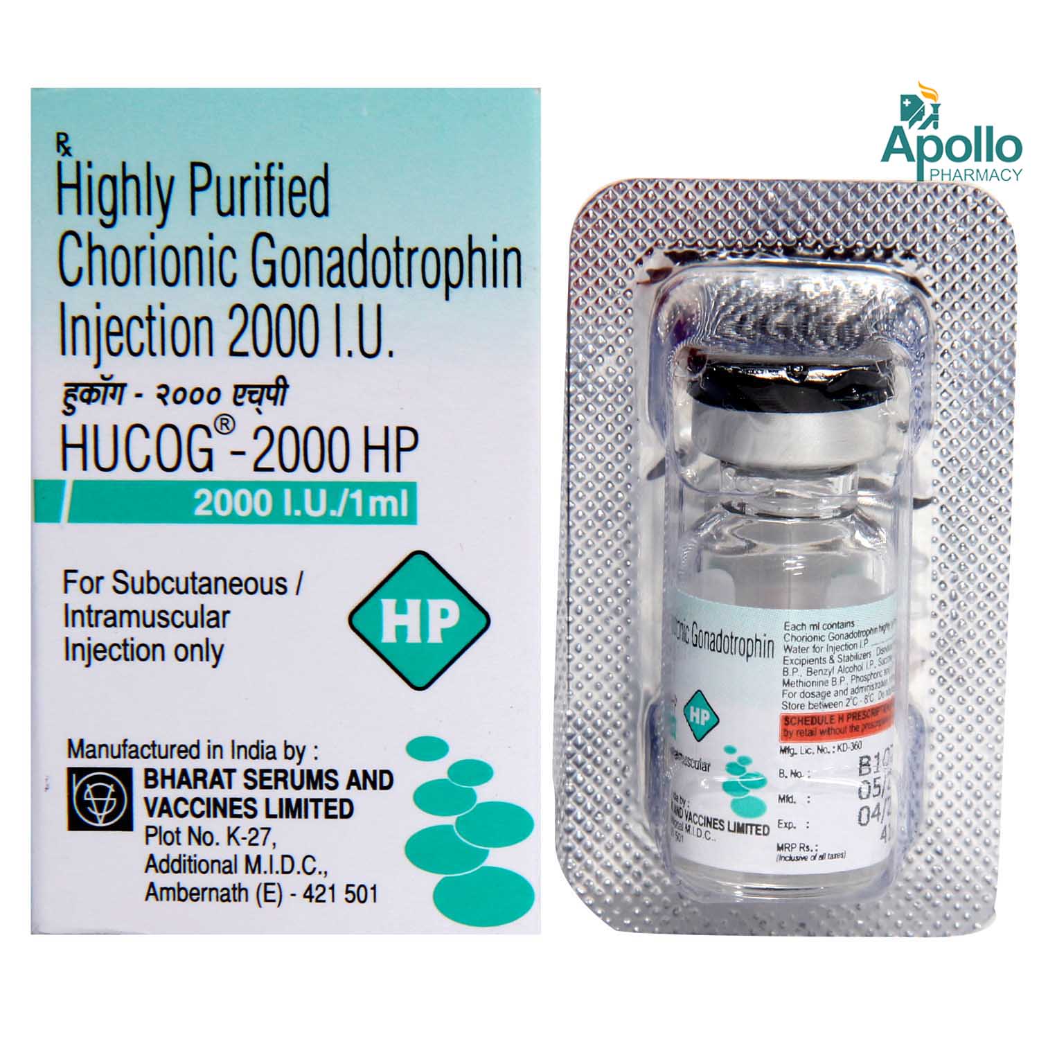 Hucog-2000 HP Injection Price, Uses, Side Effects, Composition - Apollo ...