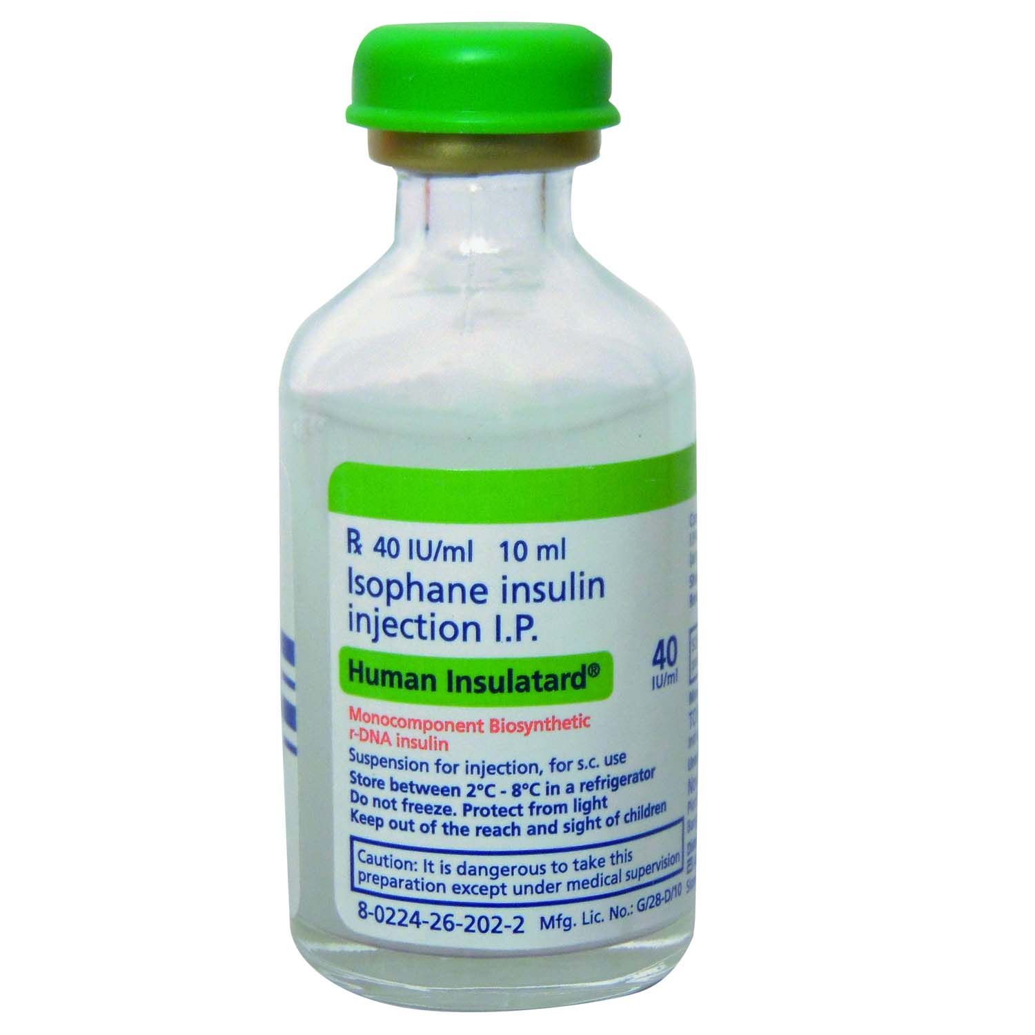 Human Insulatard 40IU/ml Suspension for Injection 10 ml Price, Uses, Side Effects, Composition ...