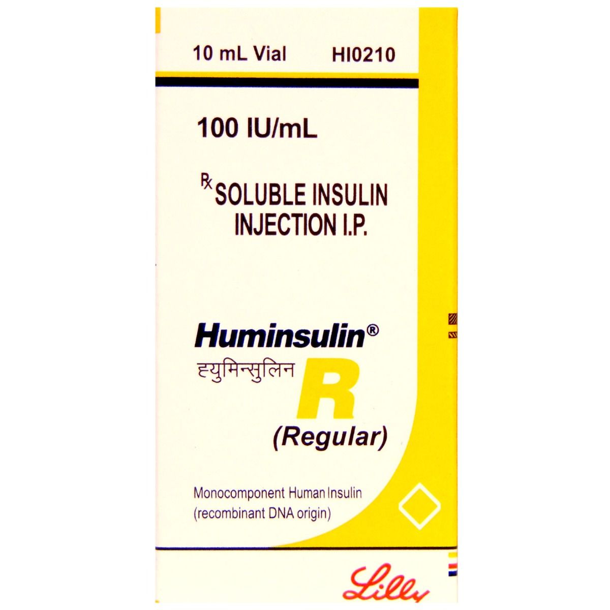 Huminsulin R 100IU/ml Solution for Injection 10 ml Price, Uses, Side Effects, Composition ...