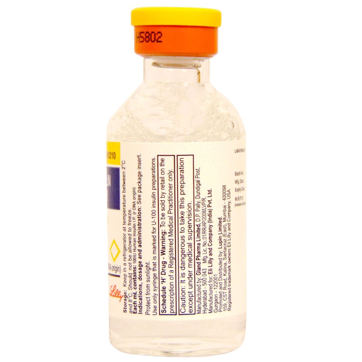 Huminsulin R 100IU/ml Solution for Injection 10 ml Price, Uses, Side ...