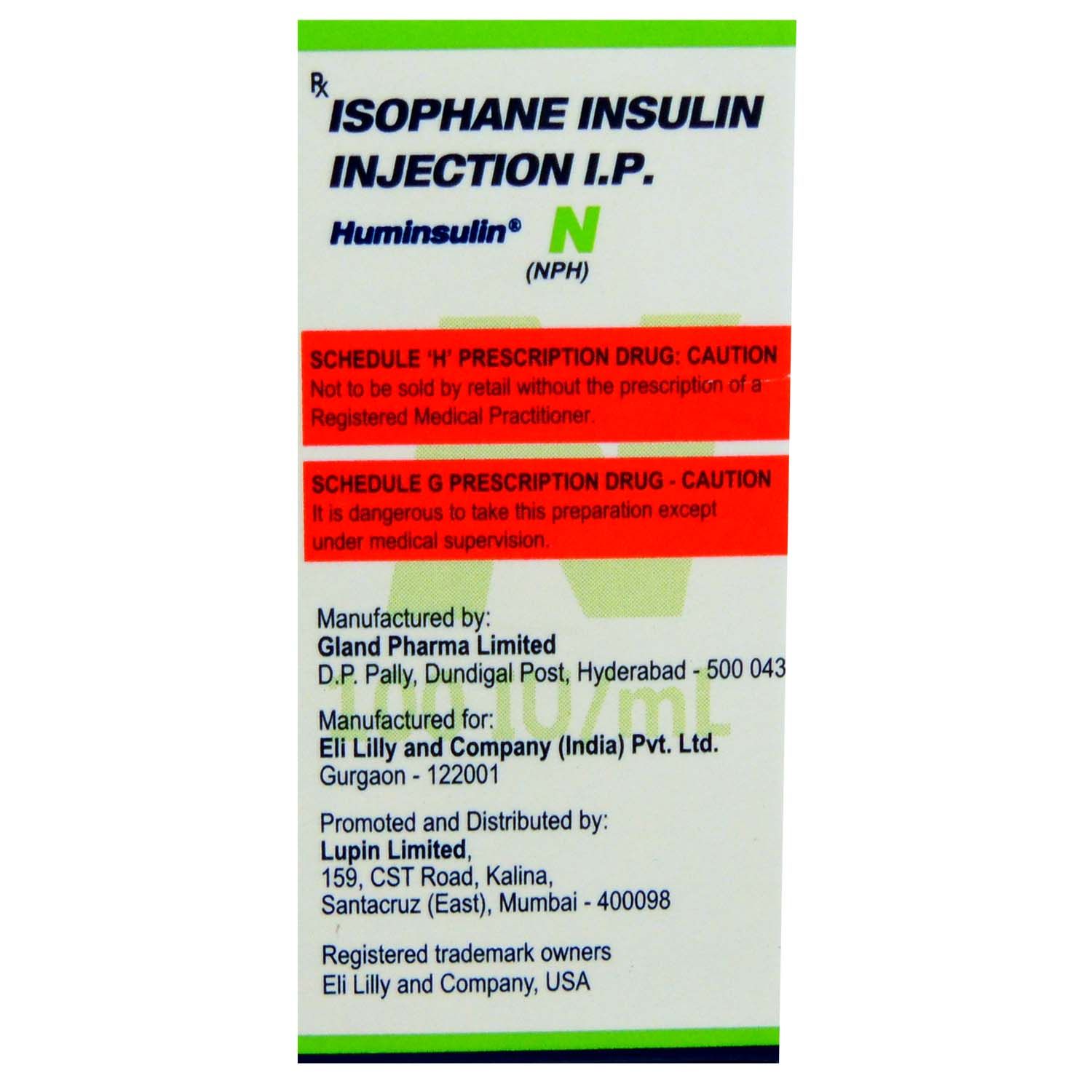 HUMINSULIN N 100IU INJECTION Price, Uses, Side Effects, Composition ...