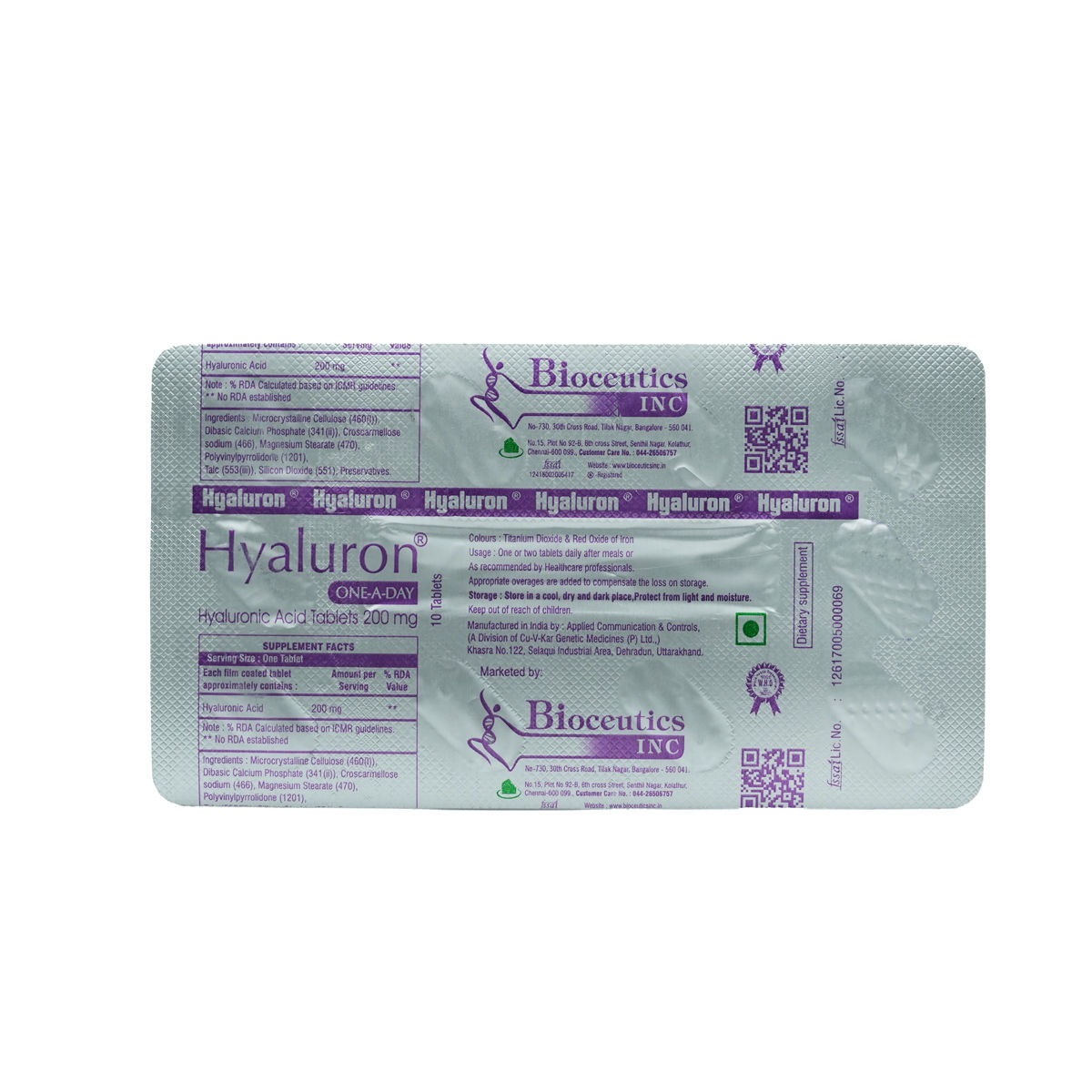 HYALURON TABLET 10'S Price, Uses, Side Effects, Composition - Apollo ...